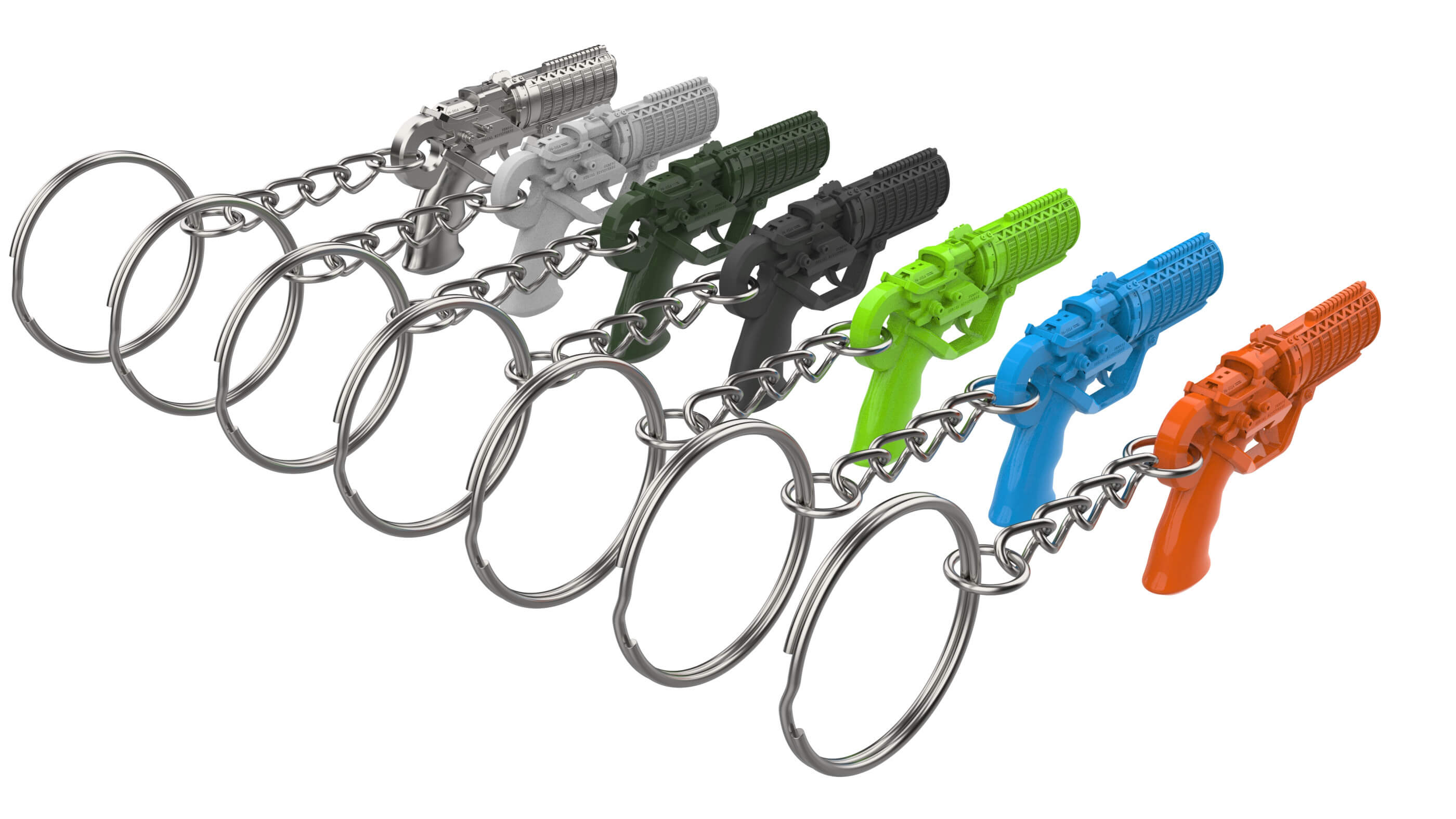 Keychain Agent K Blaster Bladerunner - 3D Model by MakerLab