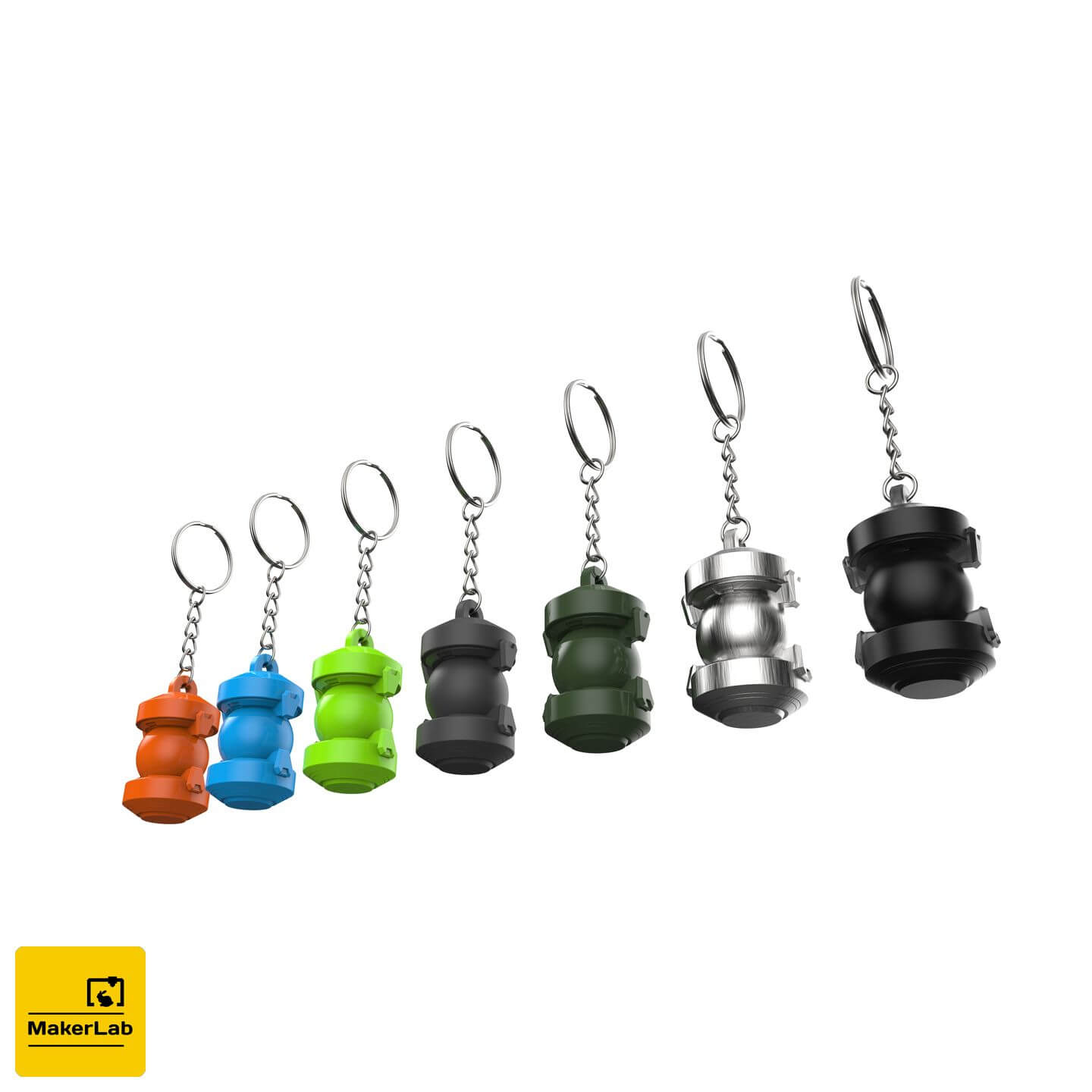 Keychain - Ana Biotic Grenade - Overwatch - Printable 3D Model by MakerLab