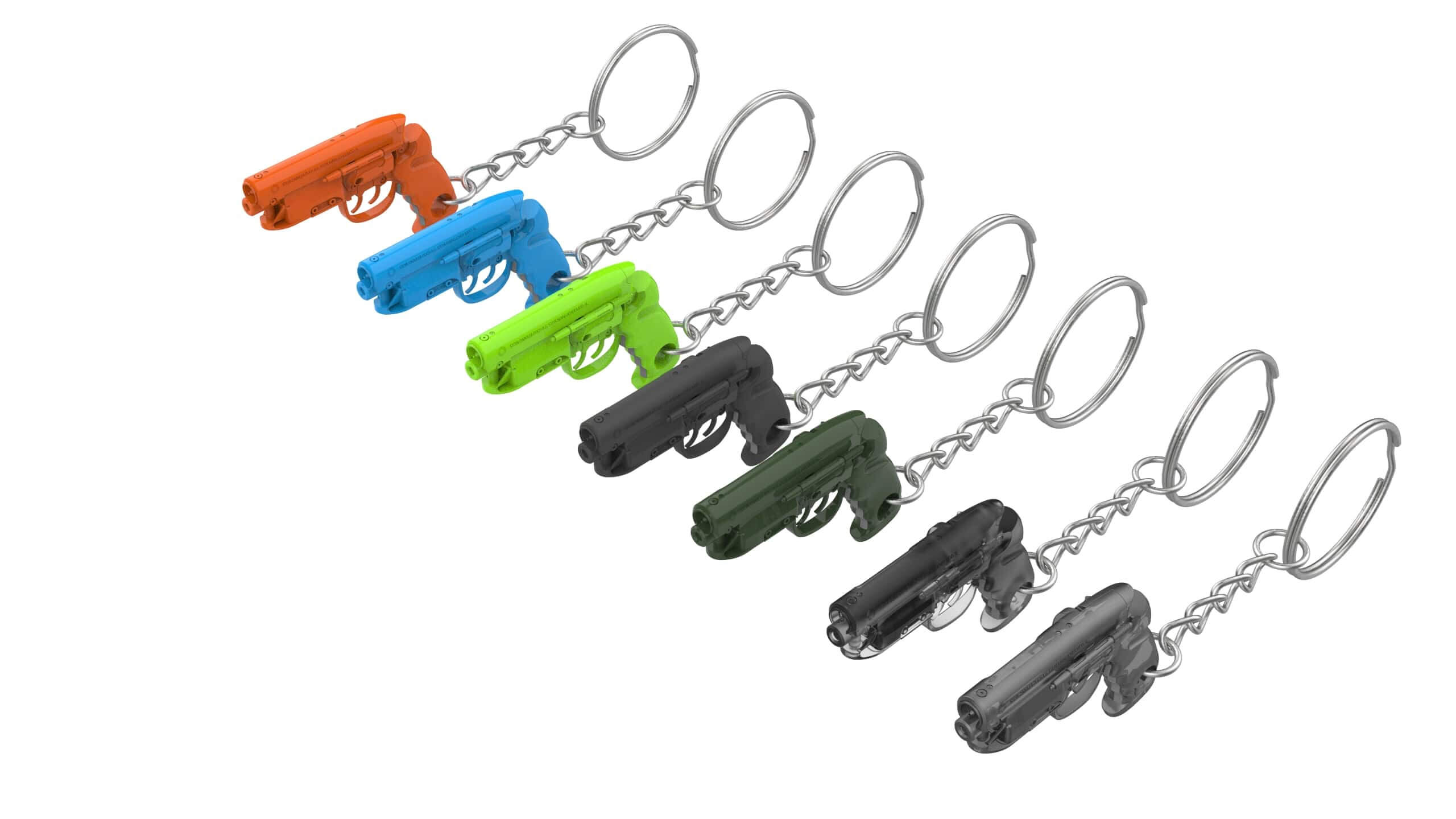 Keychain Bladerunner Deckards Blaster - 3D Model by MakerLab