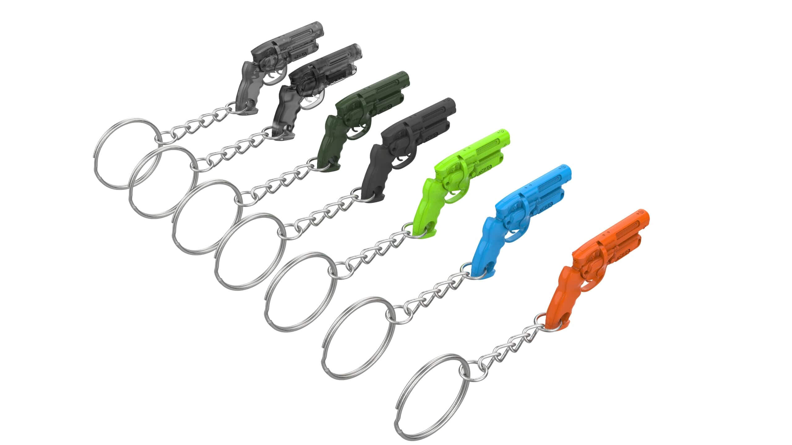 Keychain Bladerunner Deckards Blaster - 3D Model by MakerLab