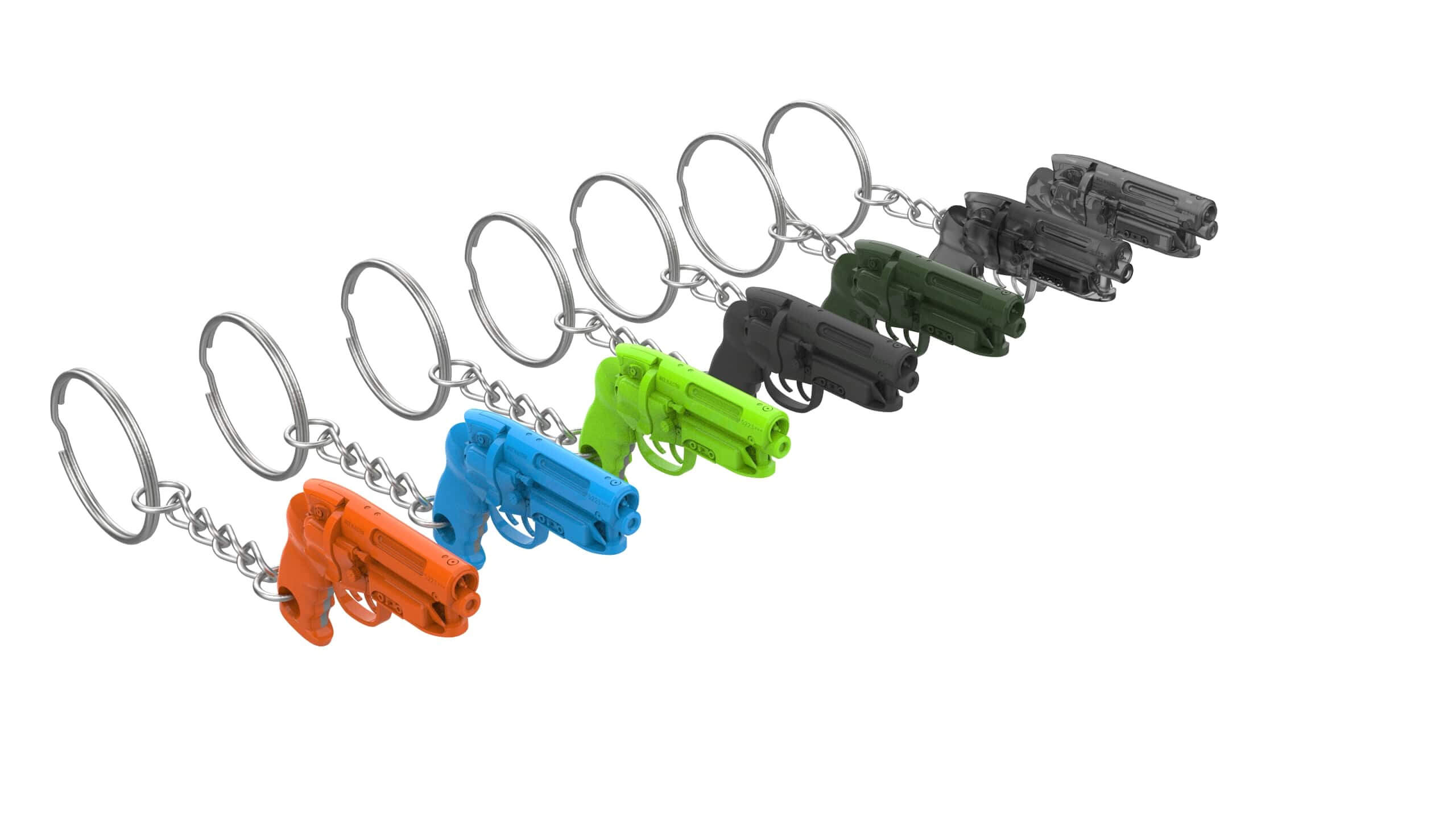 Keychain Bladerunner Deckards Blaster - 3D Model by MakerLab