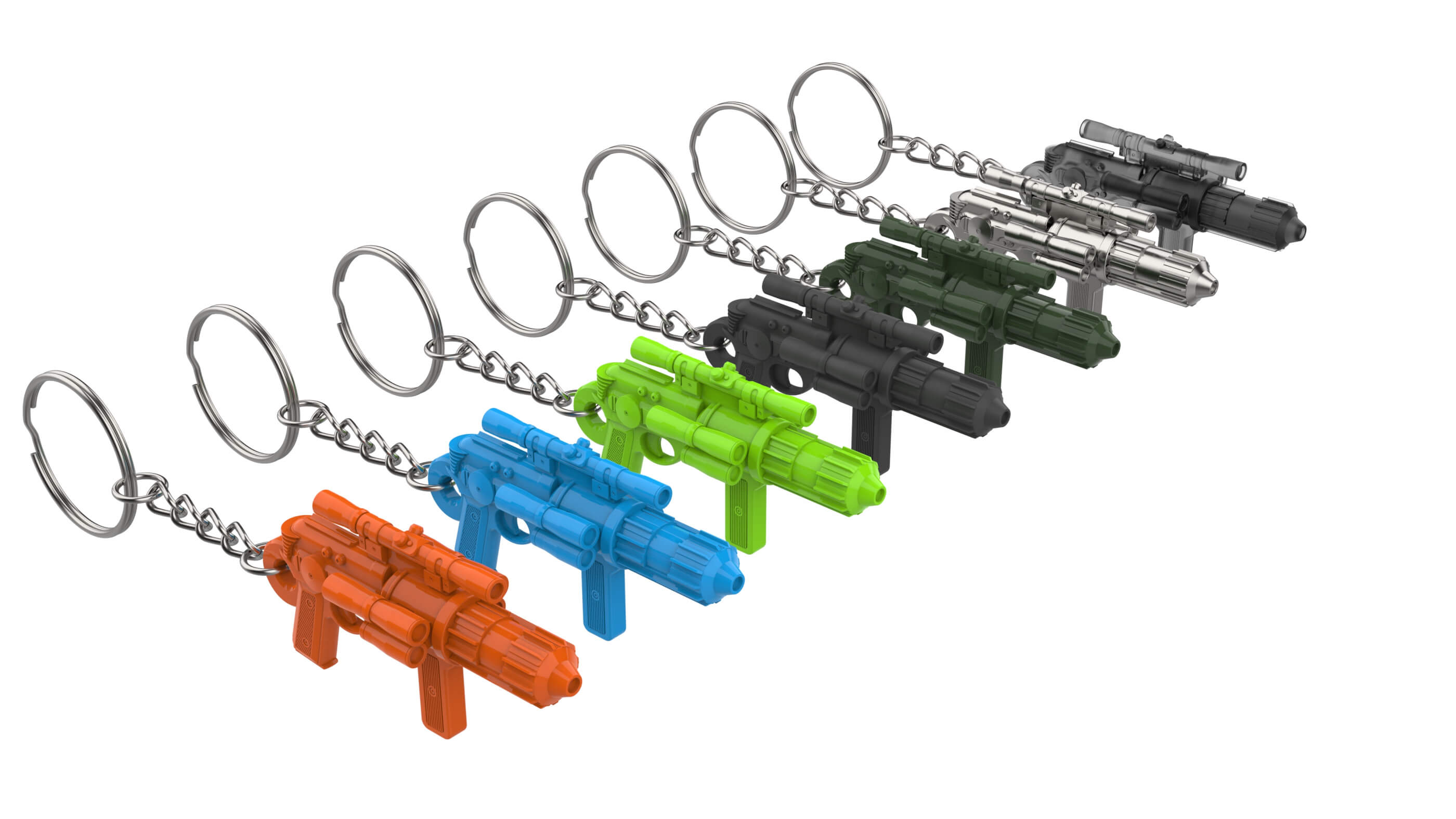 Keychain EE-4 Carbine Rifle Star Wars 3D Print Model by MakerLab