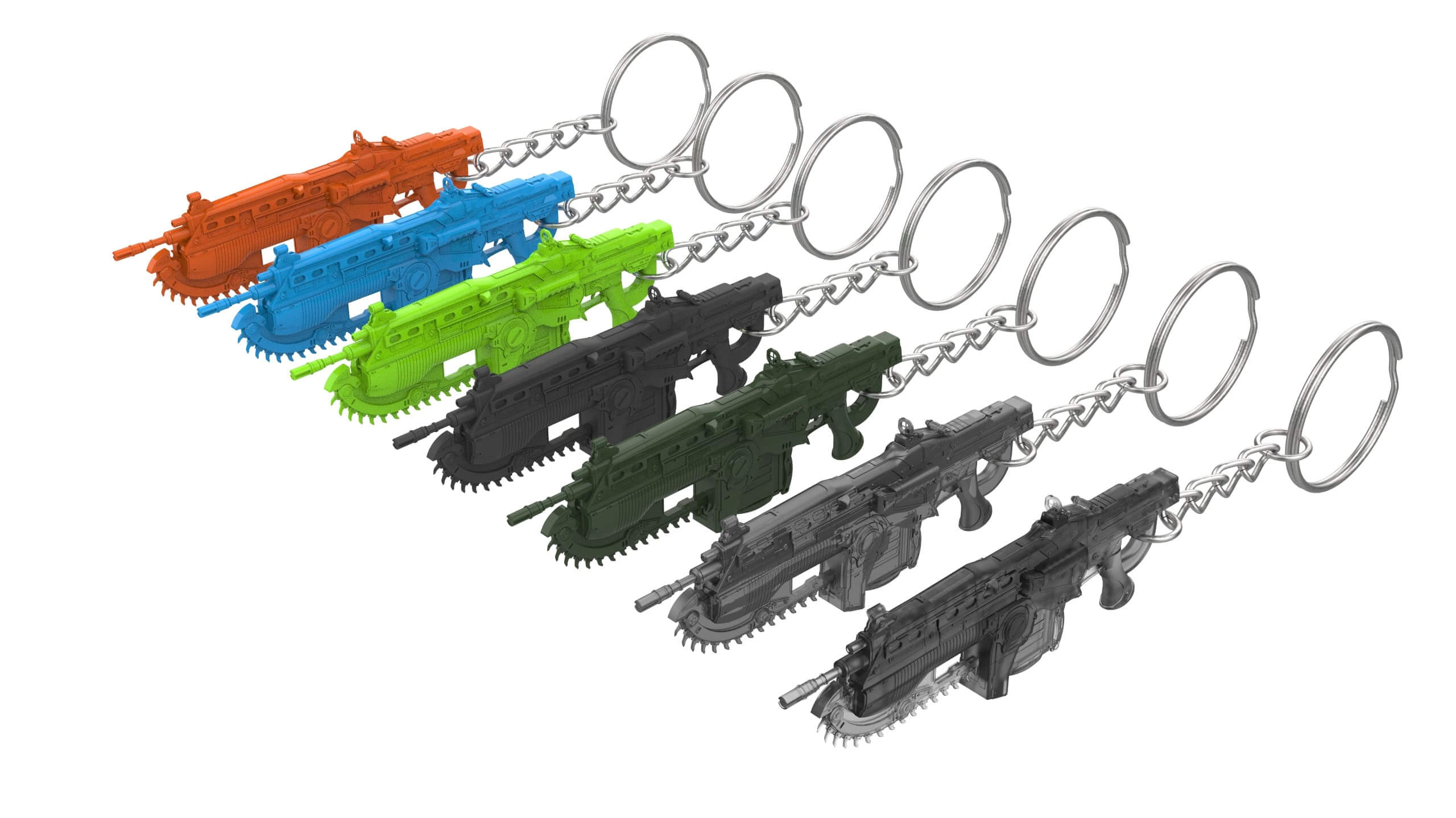 Keychain Lancer Gears of War - 3D Print Model by MakerLab