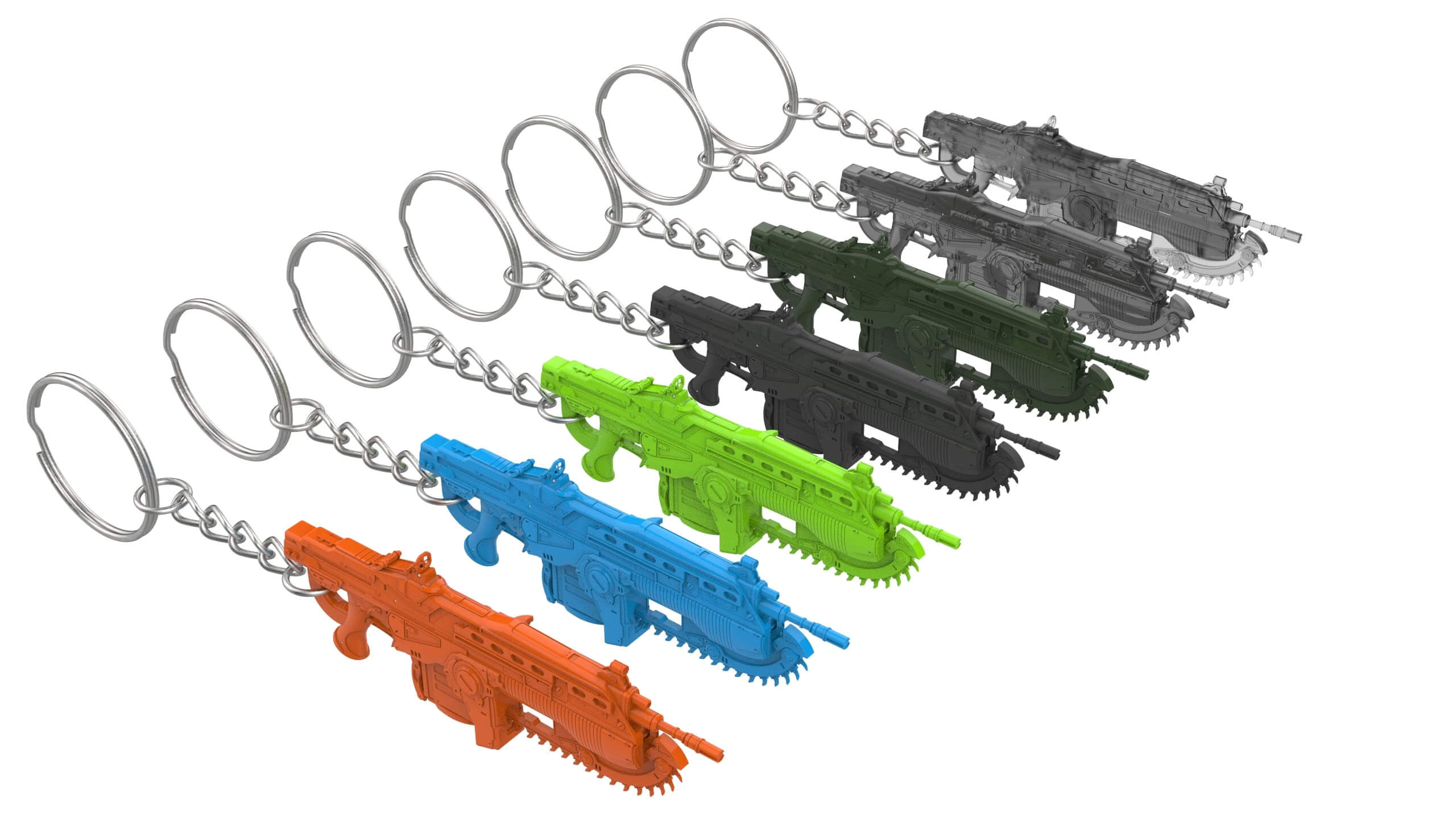 Keychain Lancer Gears of War - 3D Model by MakerLab