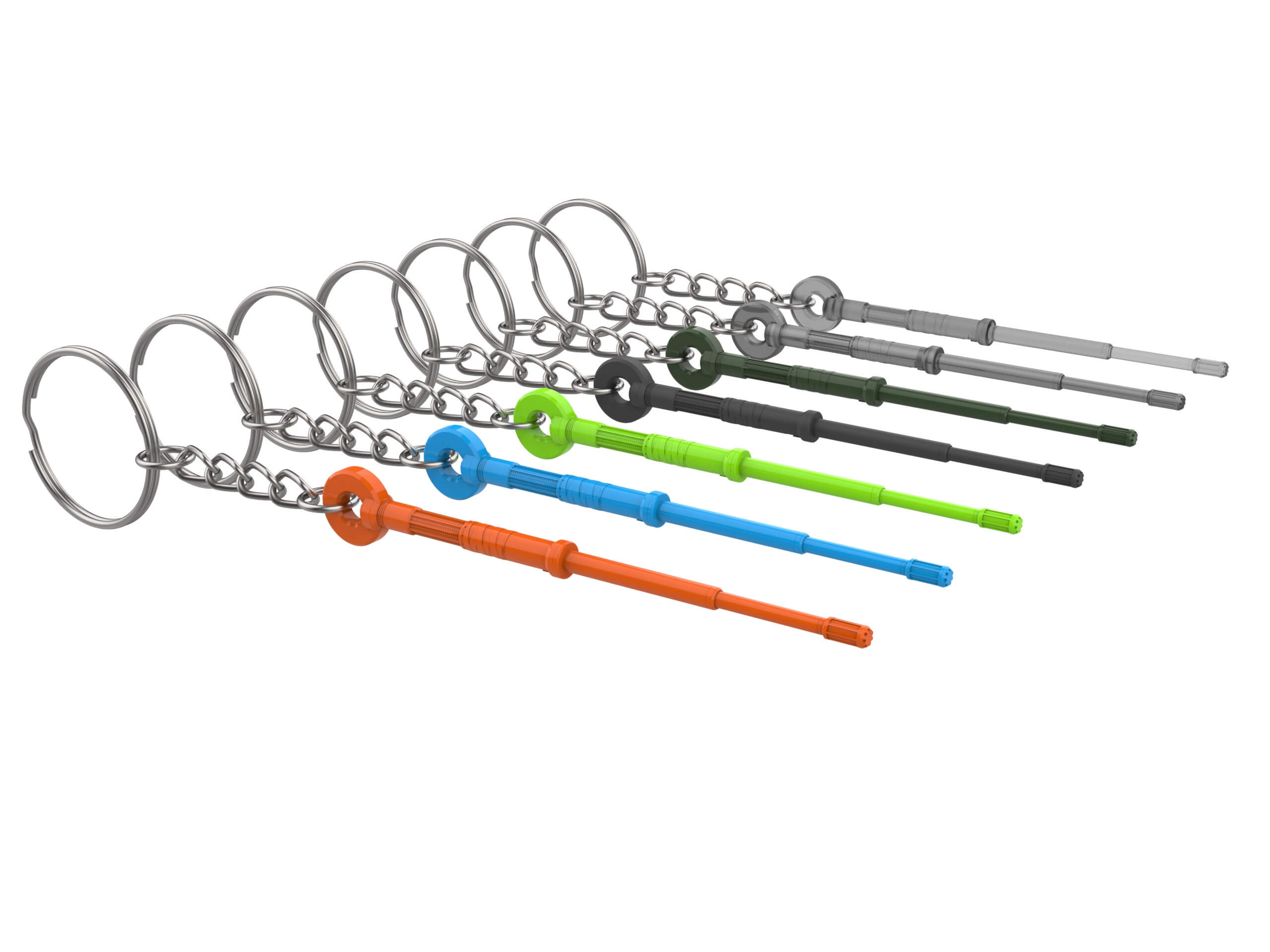 Keychain Lifeline Drum Sticks Apex - 3D Model by MakerLab
