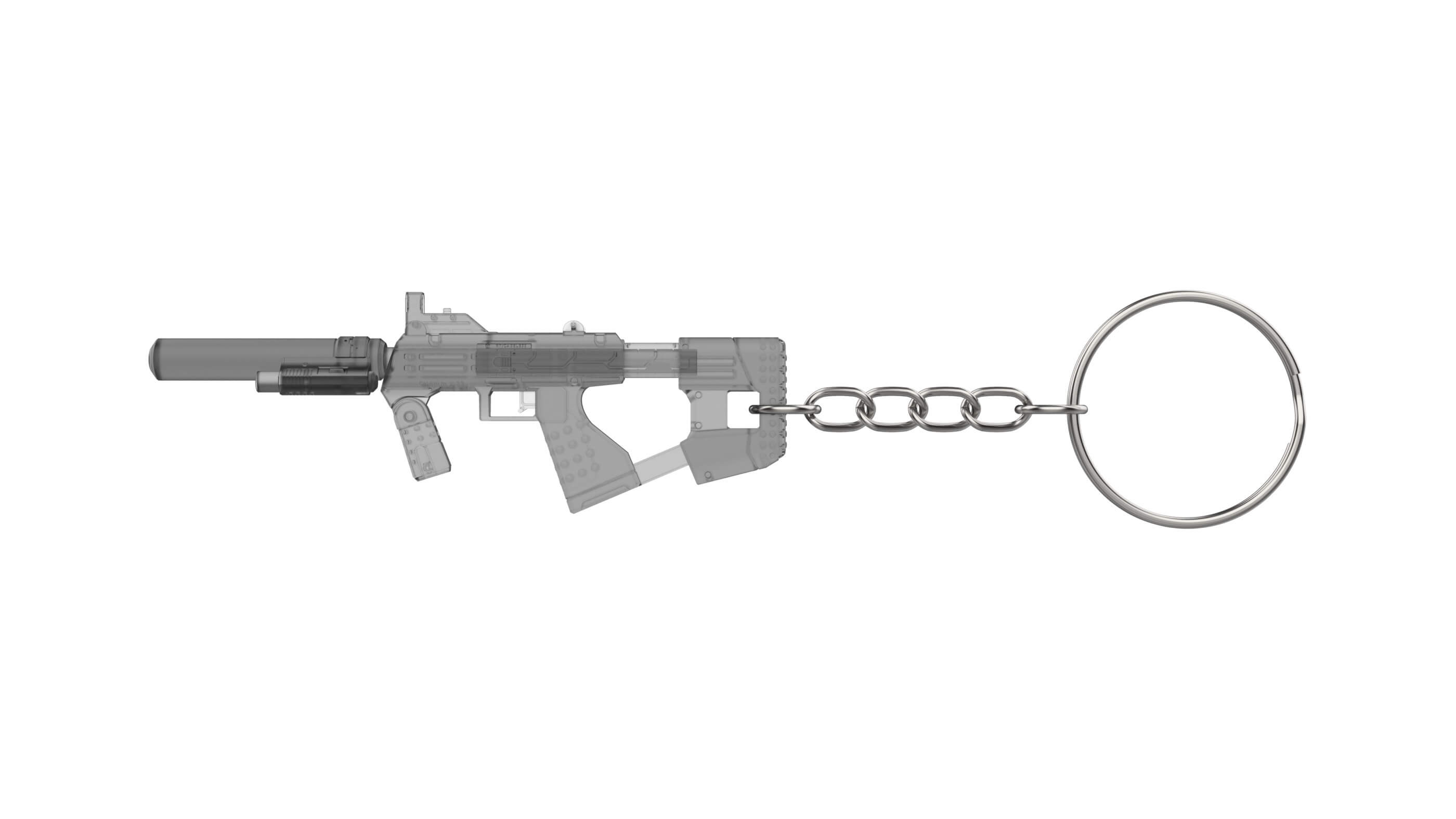 Keychain M7 SMG Halo - 3D Model by MakerLab