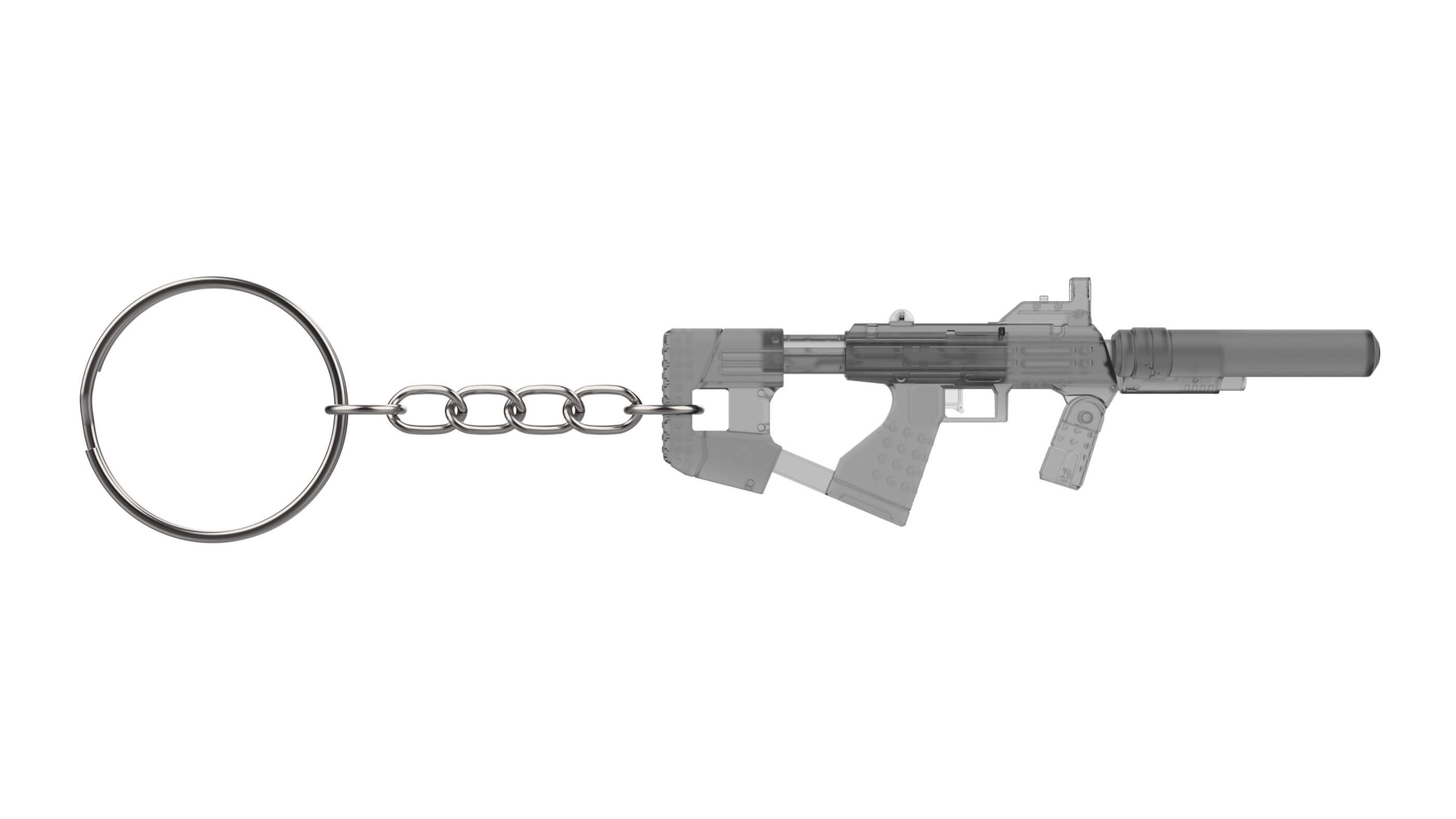 Keychain M7 SMG Halo - 3D Model by MakerLab