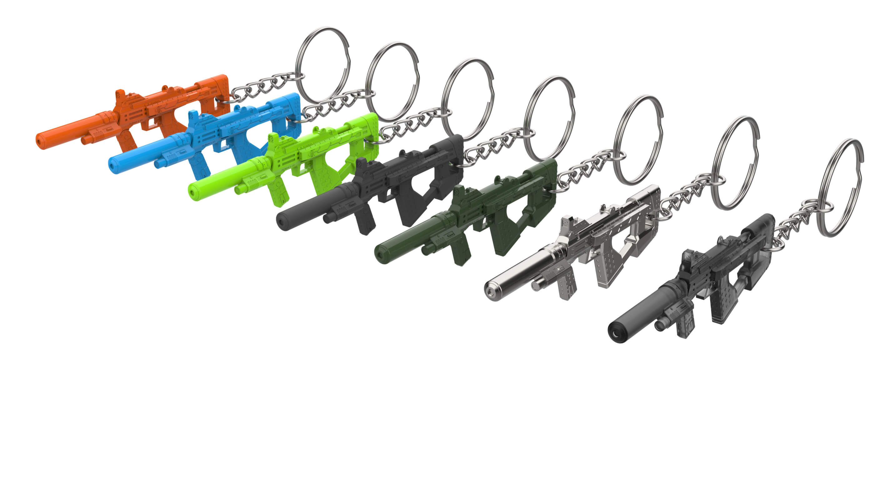 Keychain M7 SMG Halo - 3D Model by MakerLab