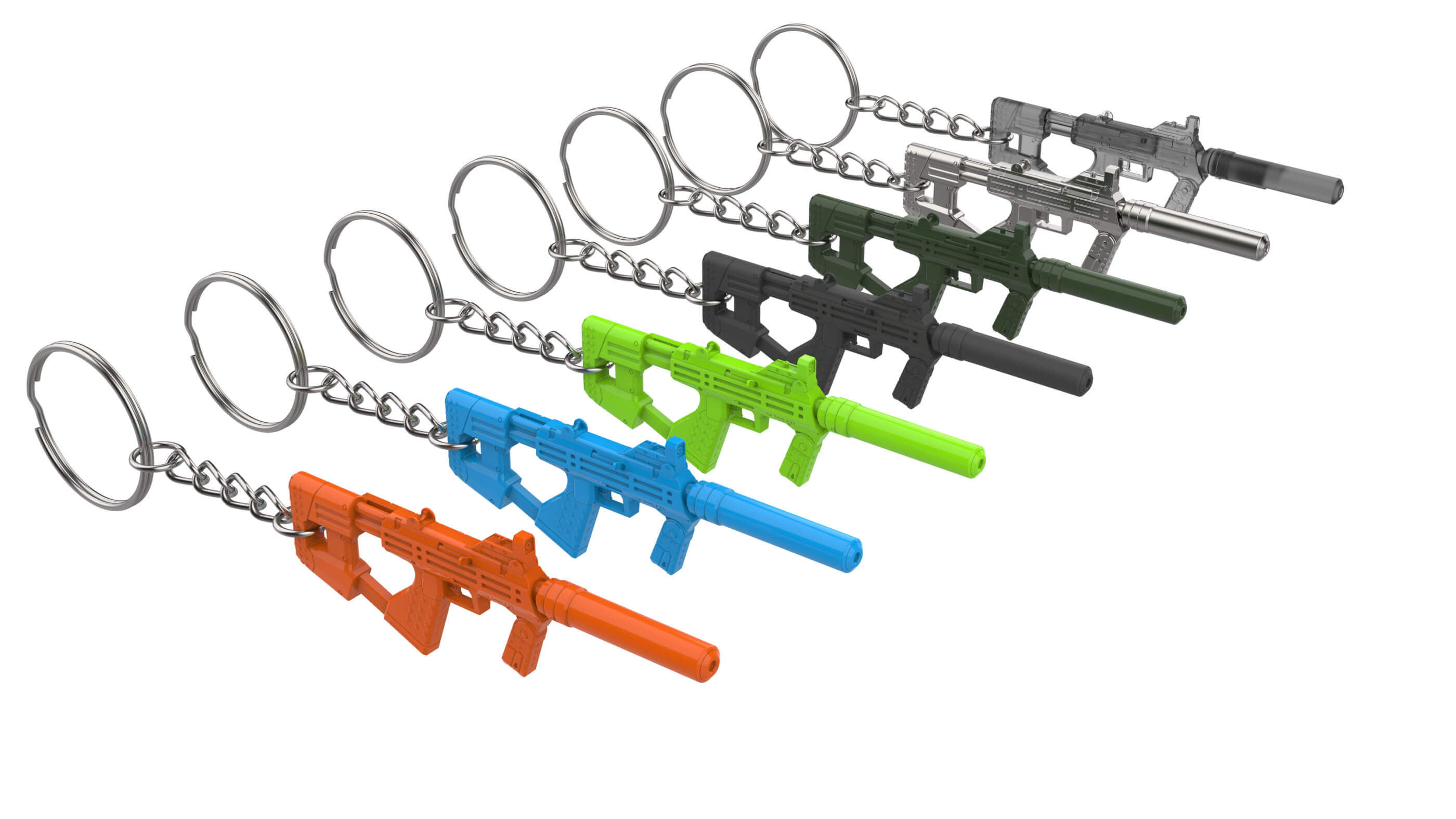 Keychain M7 SMG Halo - 3D Model by MakerLab