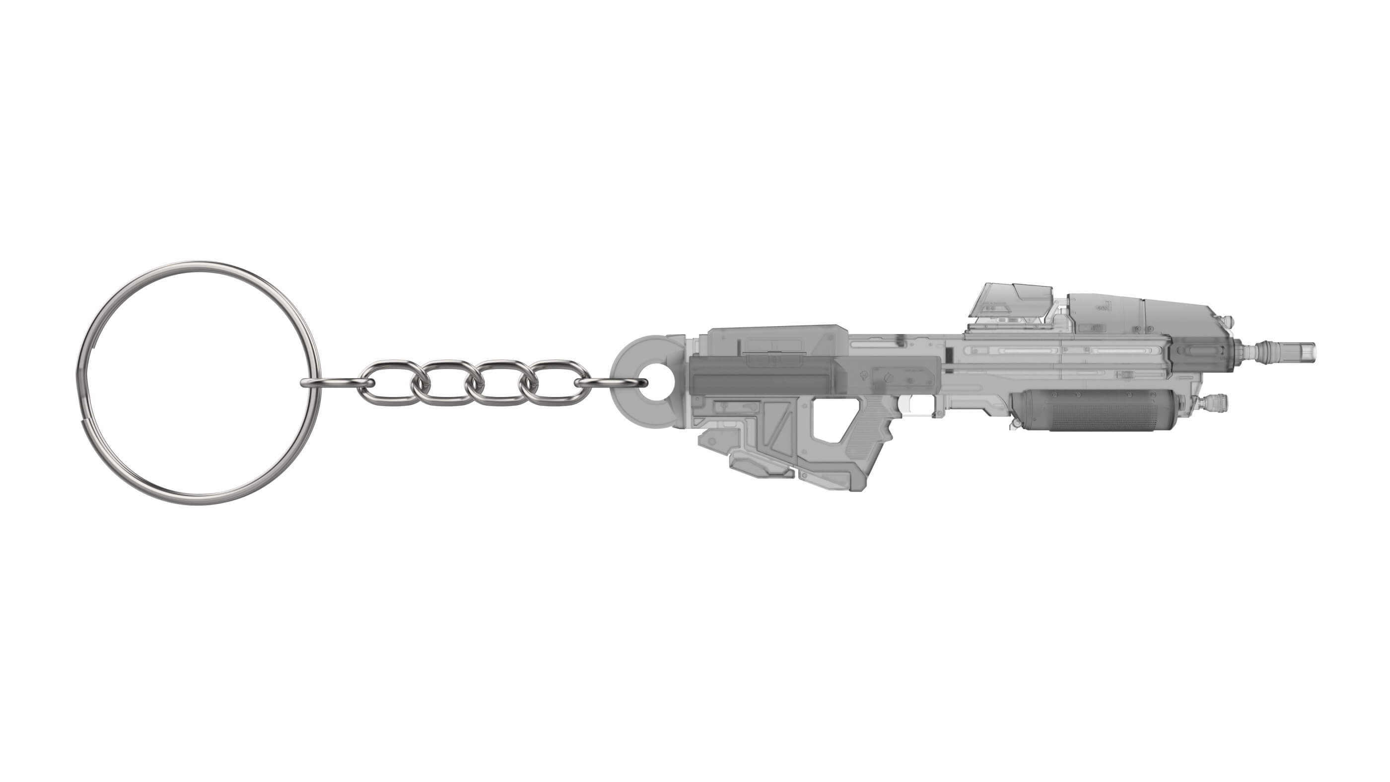 Keychain MA37 Assault Cannon Halo - 3D Model by MakerLab