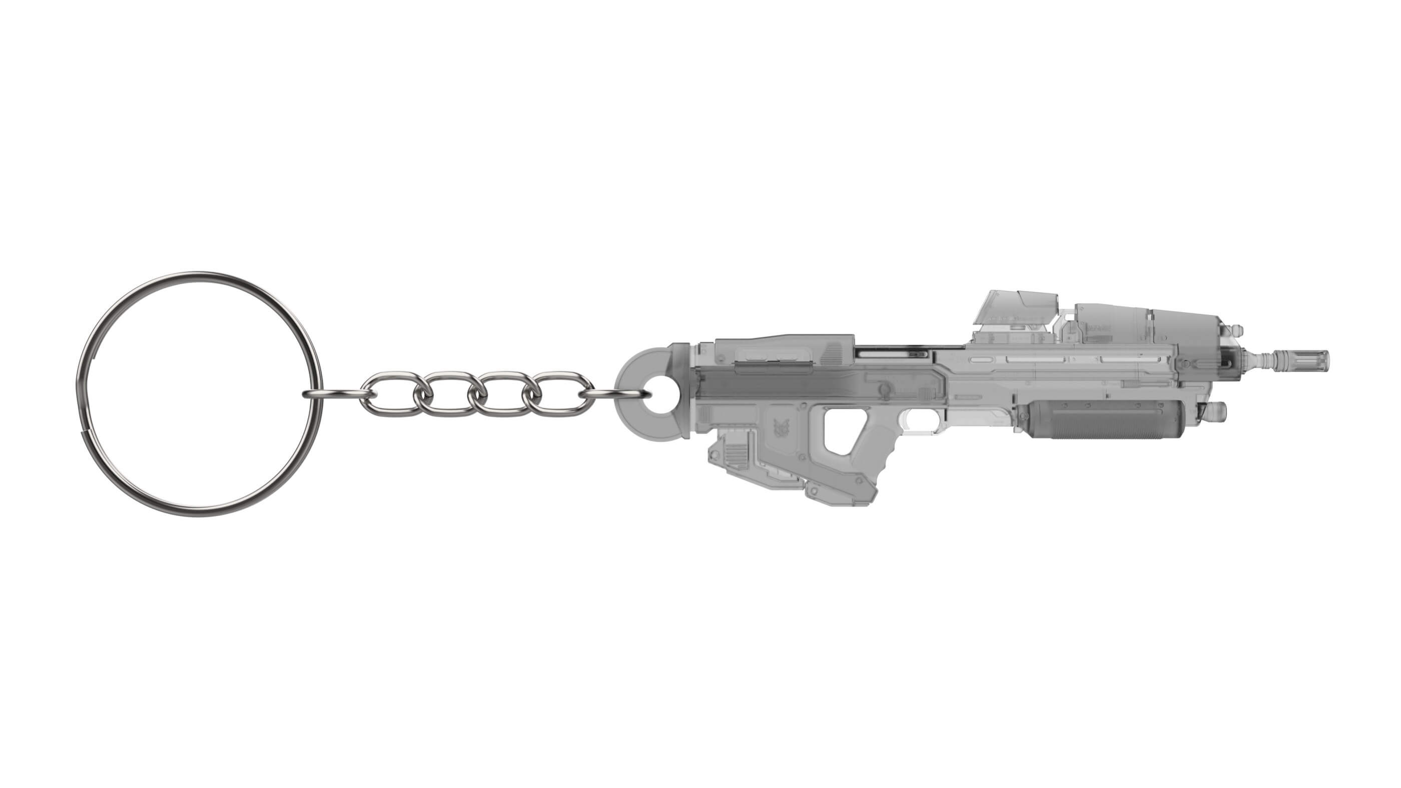 Keychain MA40 Assault Cannon Halo - 3D Model by MakerLab