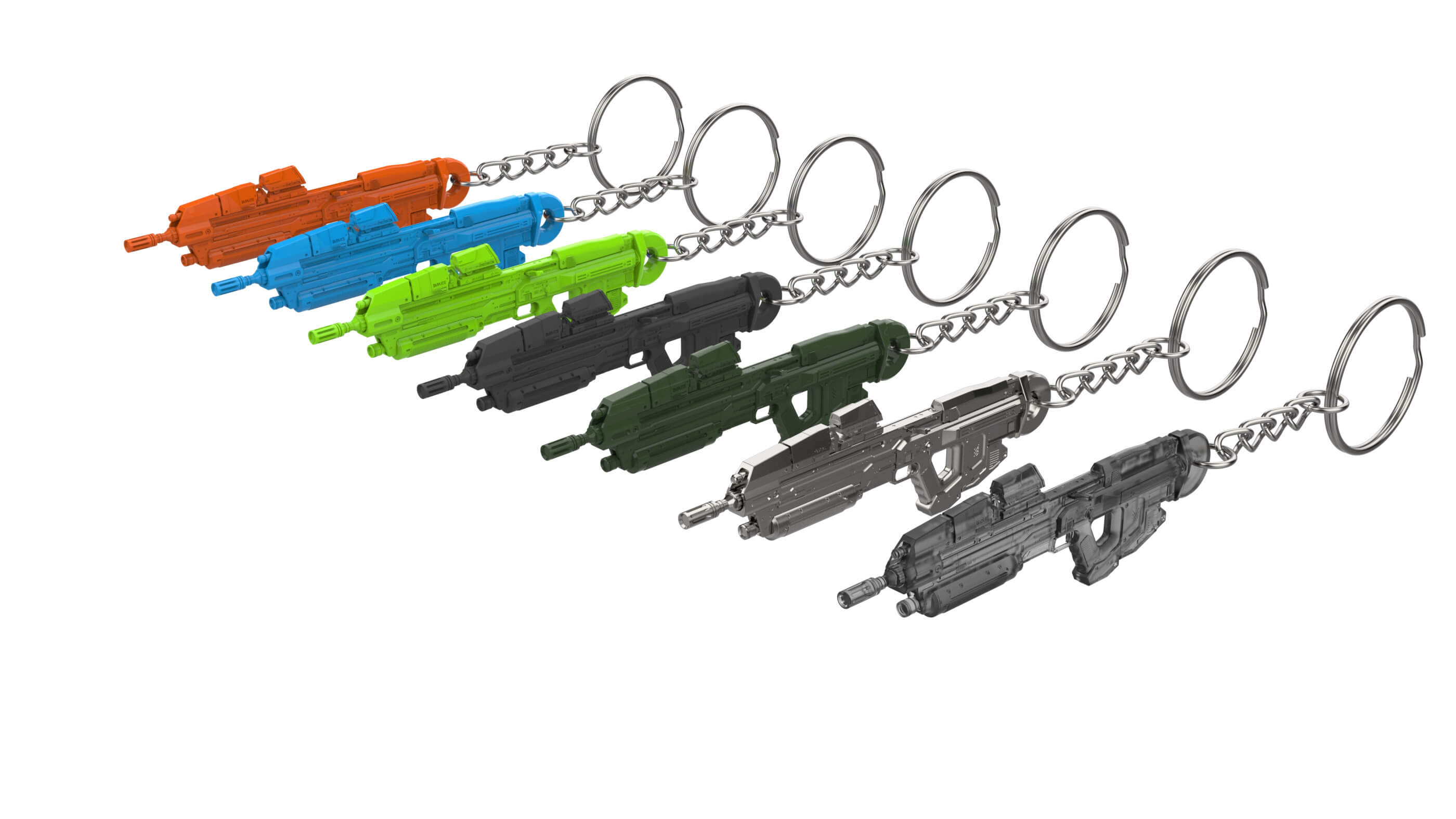 Keychain MA40 Assault Cannon Halo - 3D Model by MakerLab