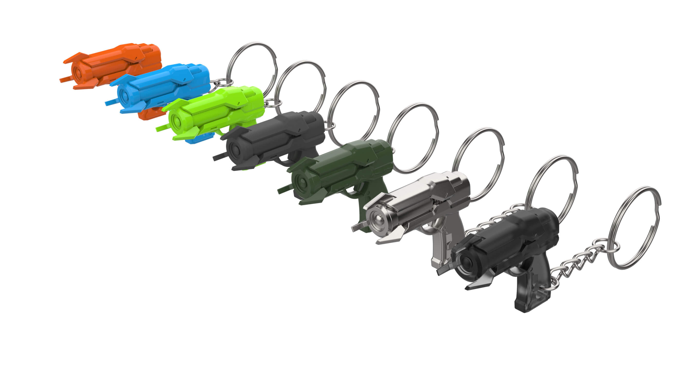 Keychain Overwatch ANA Dart Gun - 3D Model by MakerLab