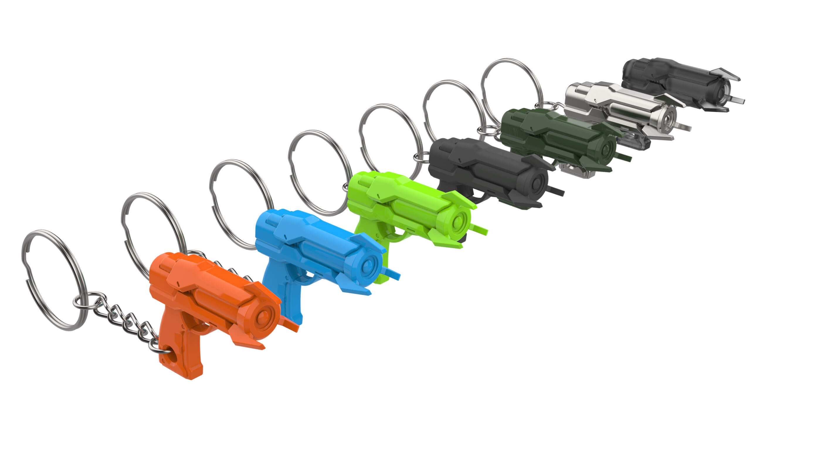 Keychain Overwatch ANA Dart Gun - 3D Model by MakerLab