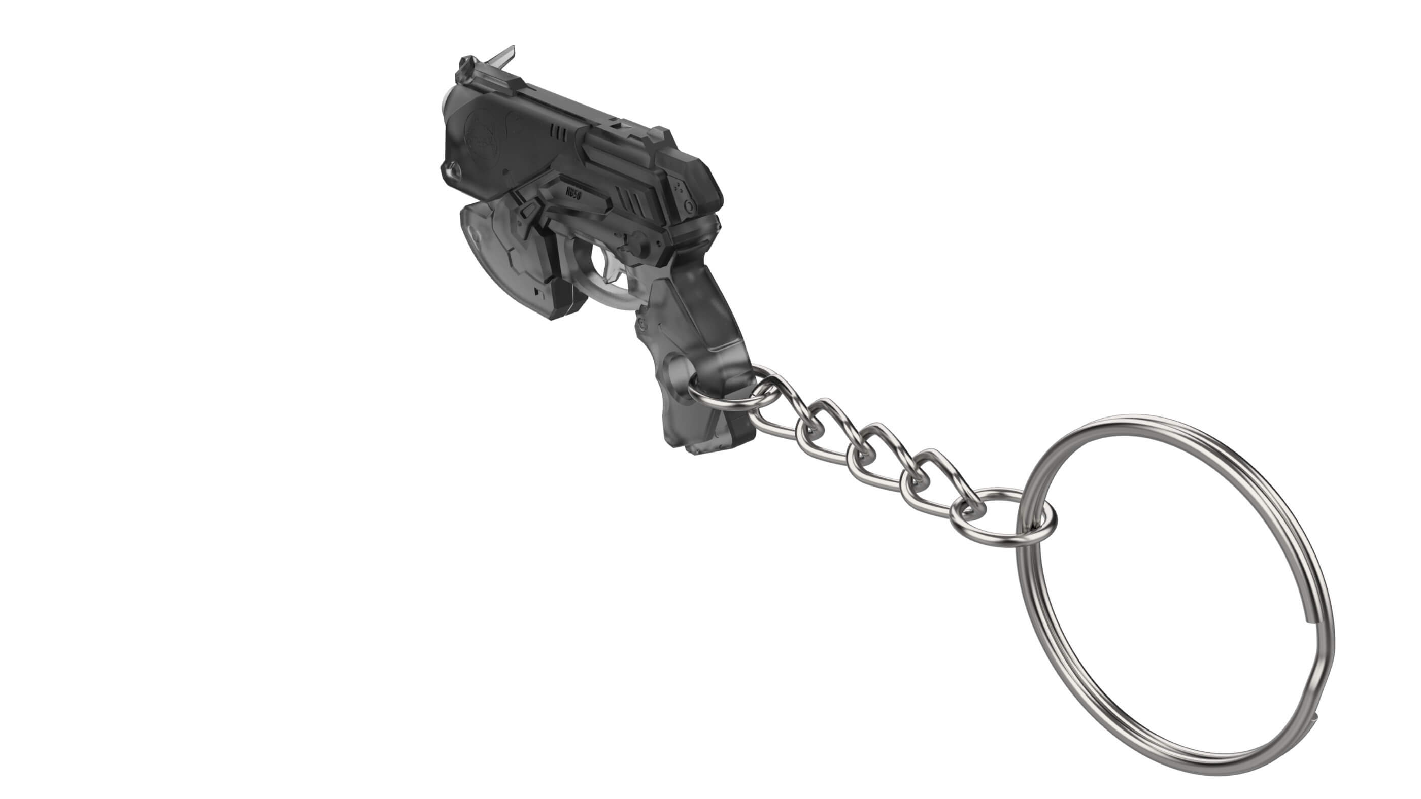 Keychain Overwatch Dva Black Cat Blaster - 3D Model by MakerLab