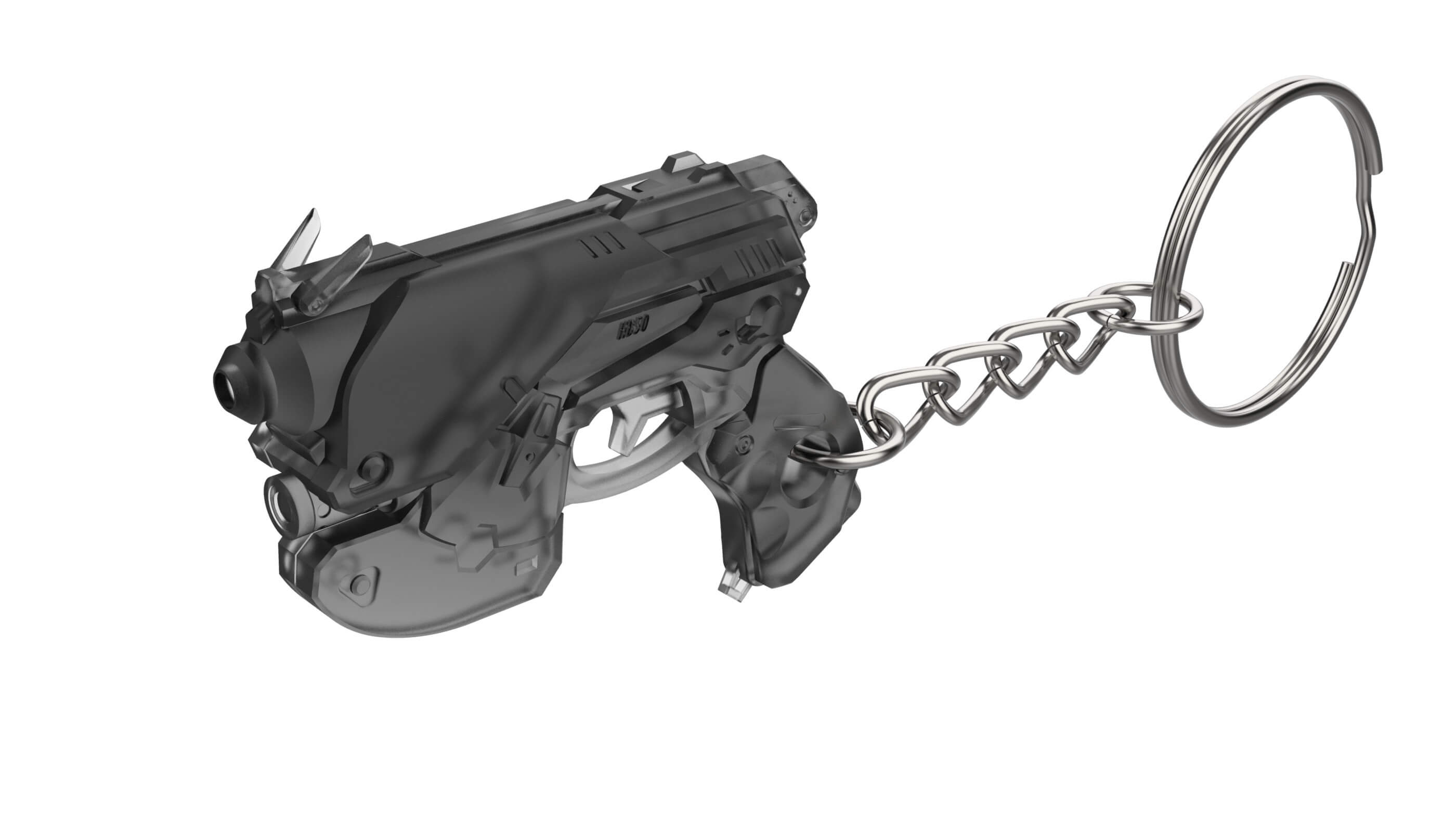 Keychain Overwatch Dva Blaster - 3D Model by MakerLab