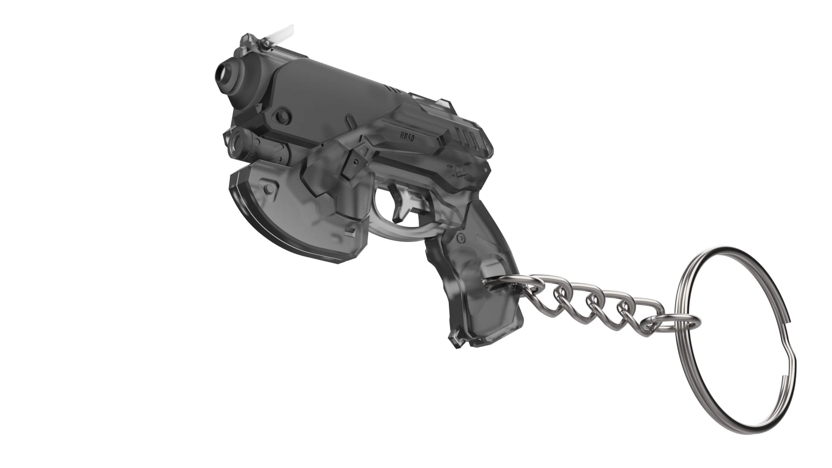 Keychain Overwatch Dva Blaster - 3D Model by MakerLab