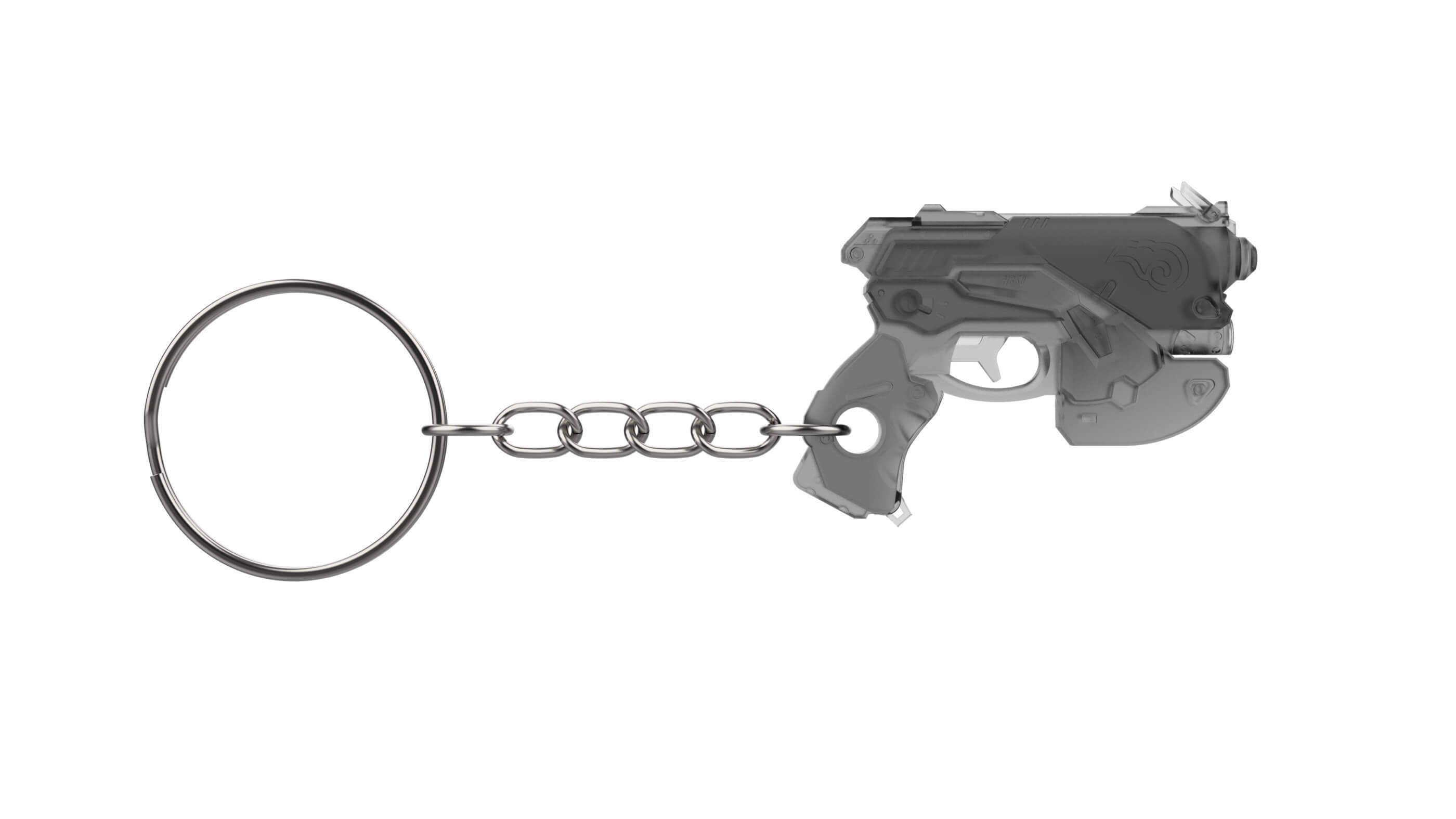 Keychain Overwatch Dva Palanquin Blaster - 3D Model by MakerLab