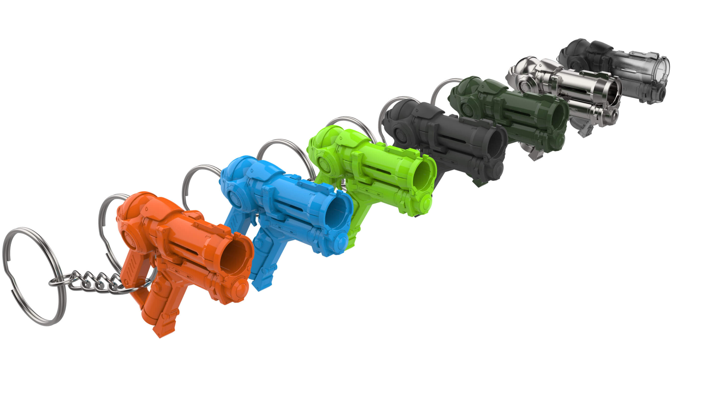 Keychain Overwatch Mei Blaster - 3D Model by MakerLab