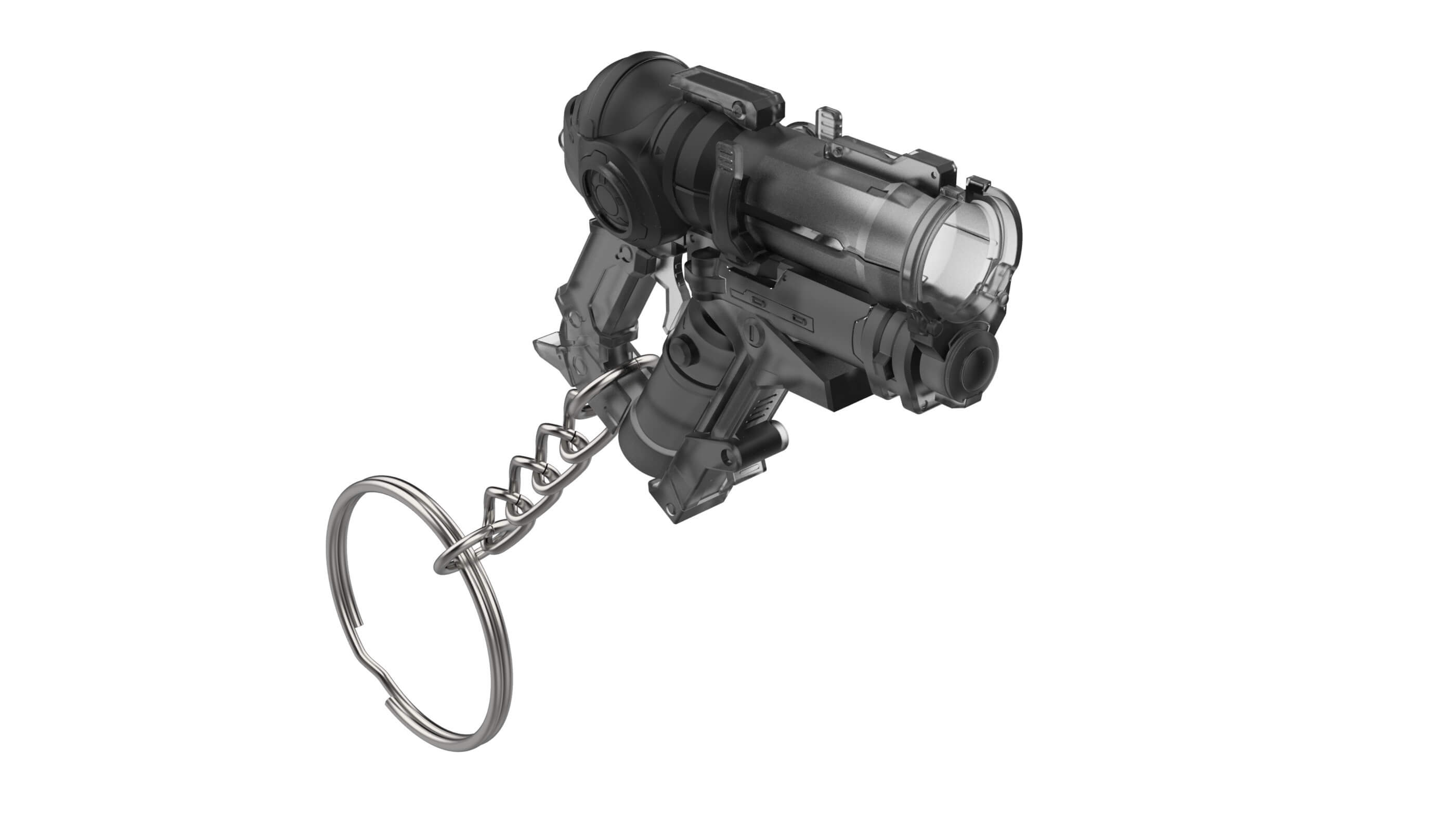 Keychain Overwatch Mei Firefighter Blaster - 3D Model by MakerLab