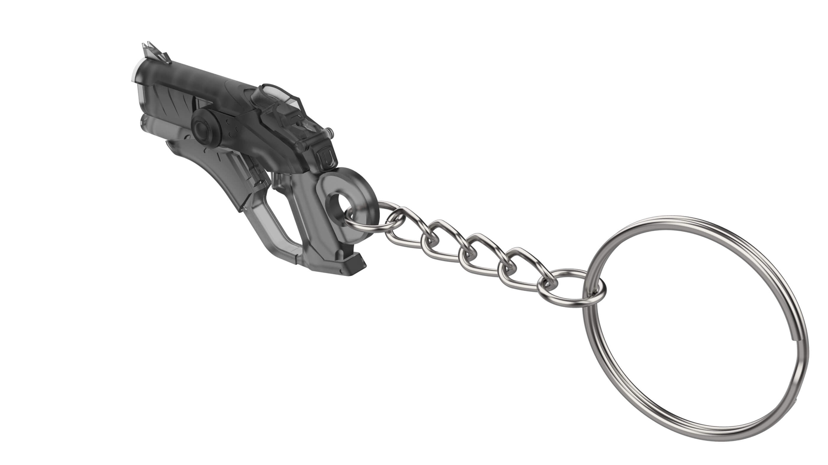 Keychain Overwatch Mercy Devil Skin Blaster - 3D Model by MakerLab