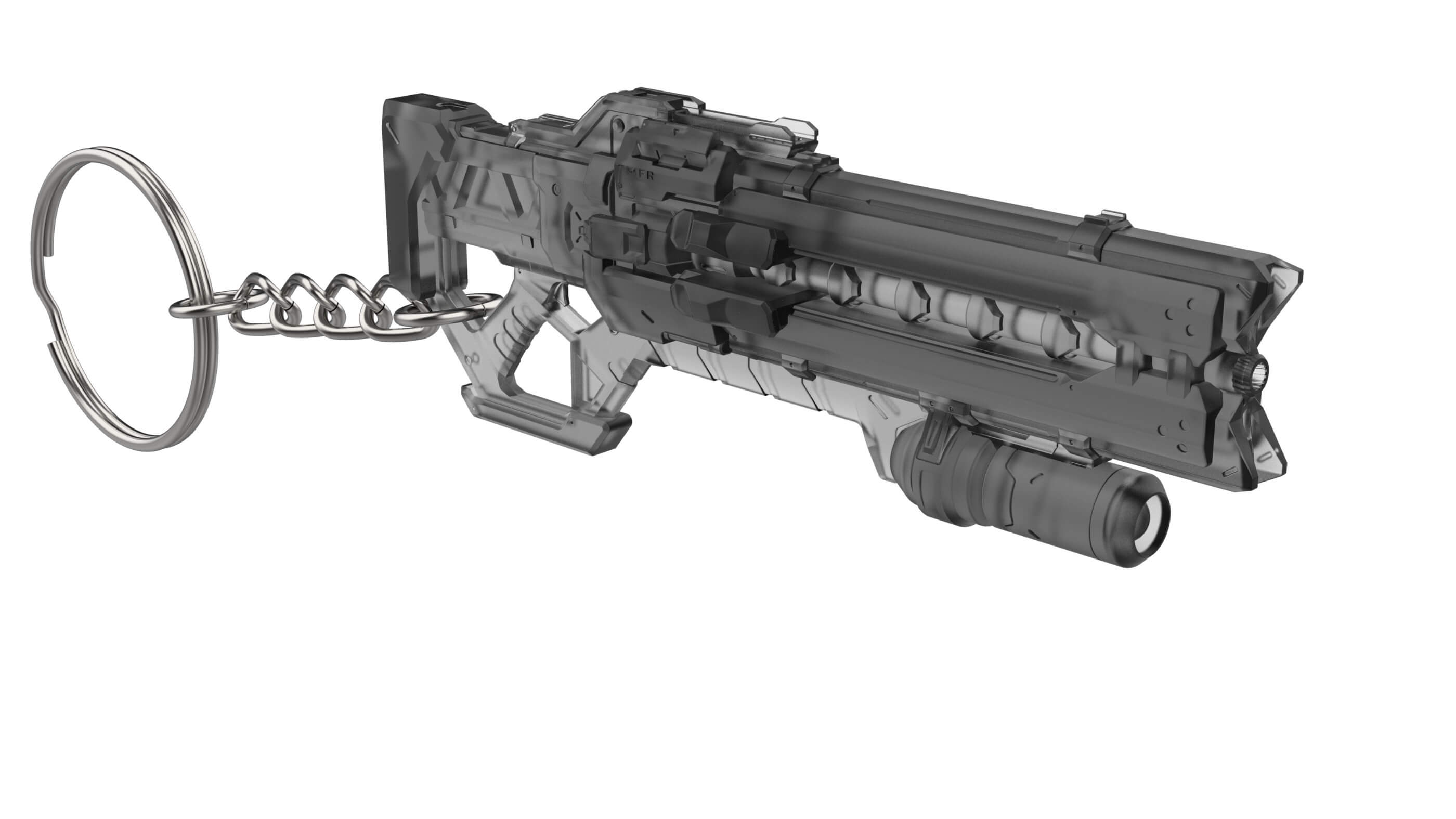 Keychain Overwatch Soldier 76 Cannon - 3D Print Model by MakerLab