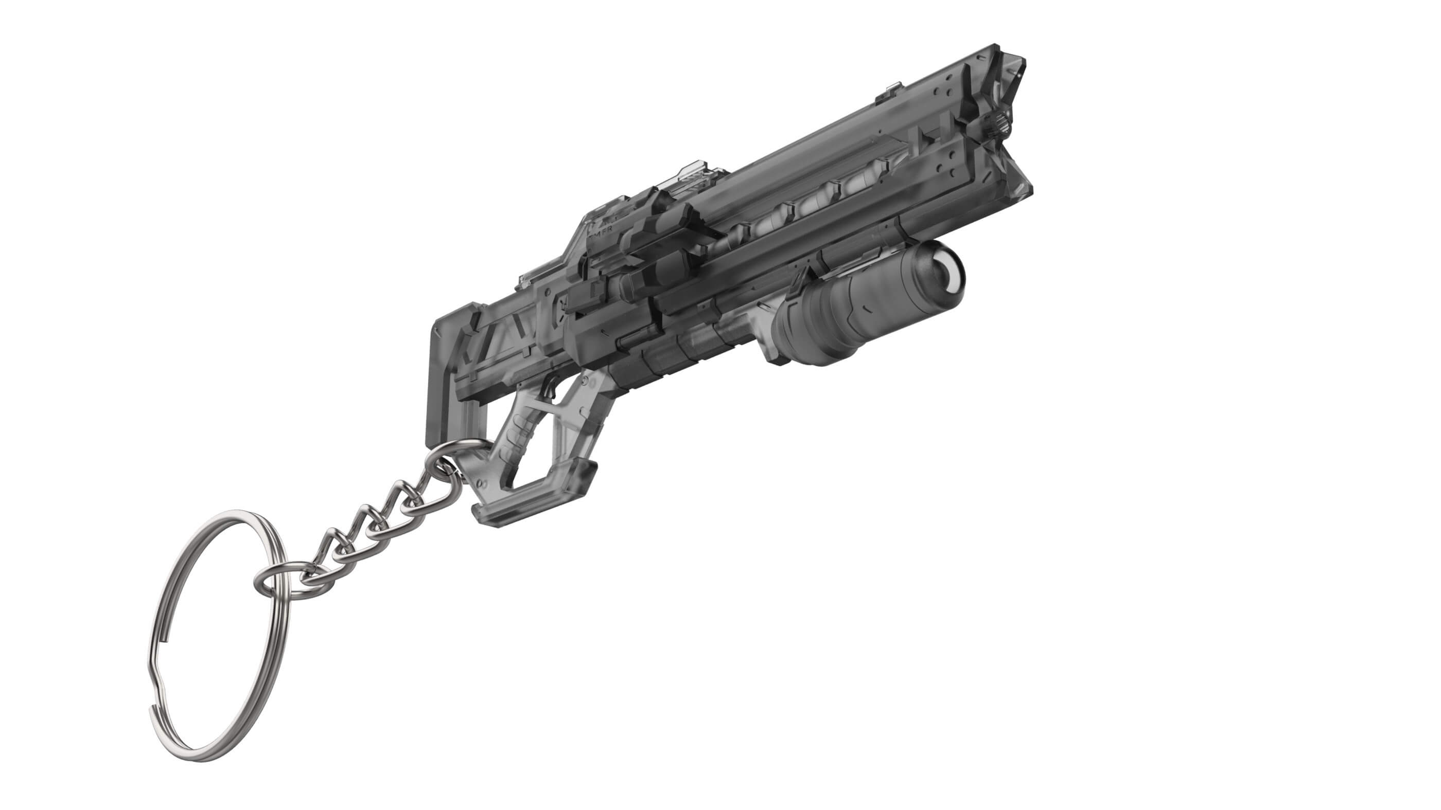 Keychain Overwatch Soldier 76 Cannon - 3D Print Model by MakerLab