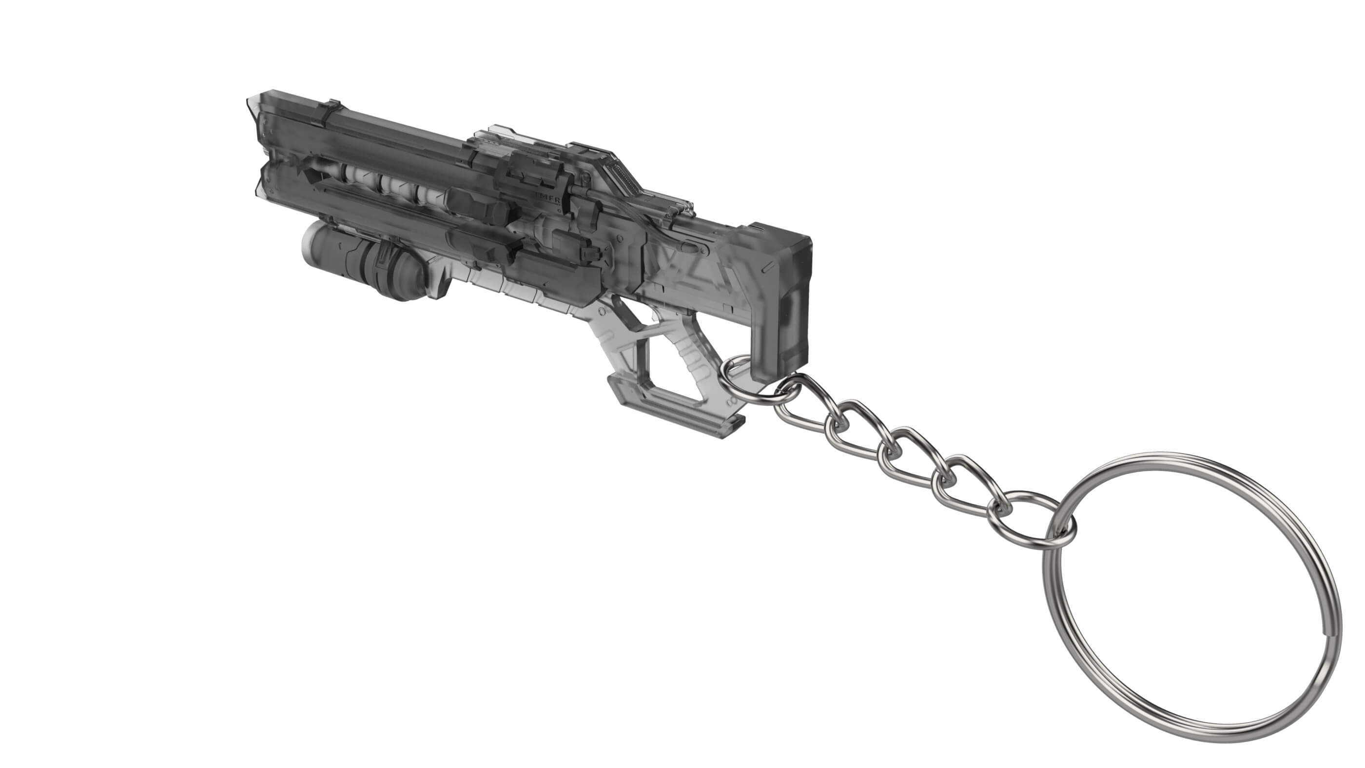 Keychain Overwatch Soldier 76 Cannon - 3D Print Model by MakerLab