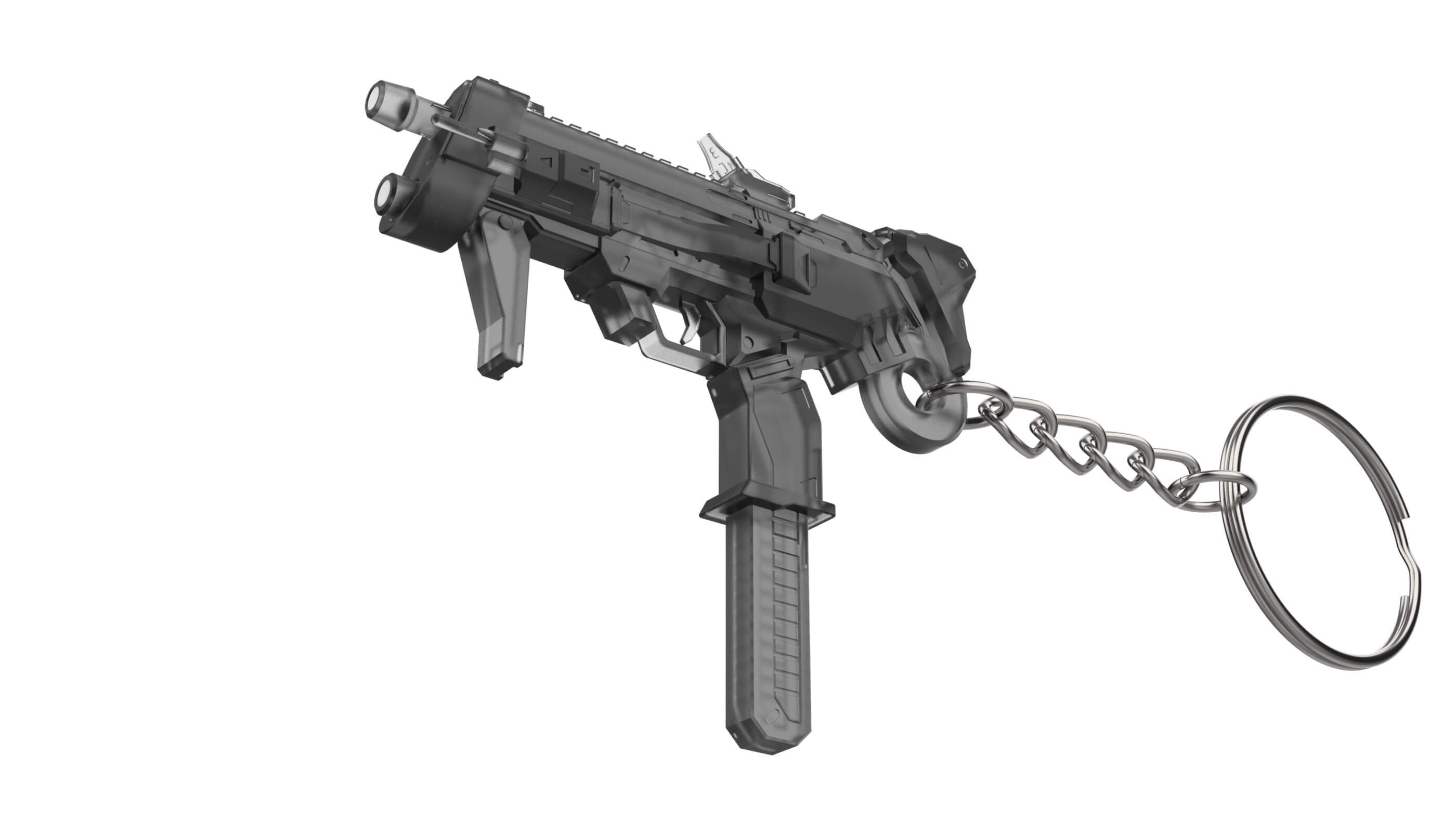 Keychain Overwatch Sombra Blaster - 3D Print Model by MakerLab
