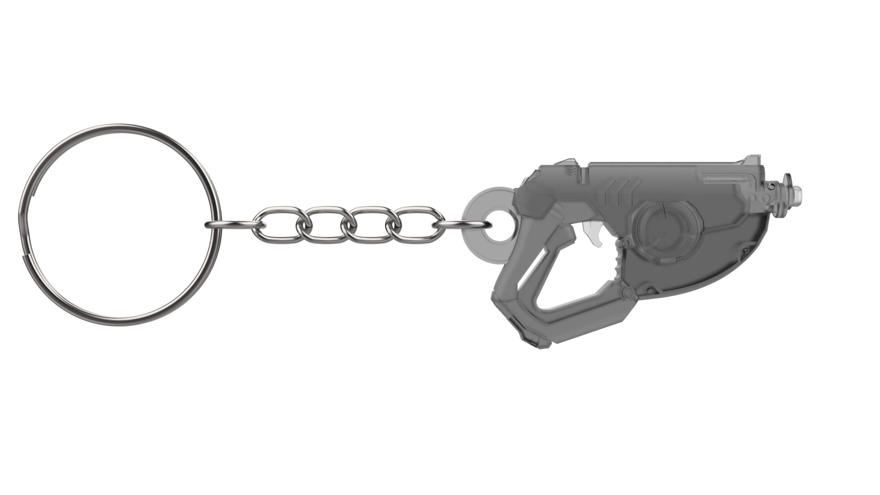 Keychain Overwatch Tracer Blaster - 3D Print Model by MakerLab