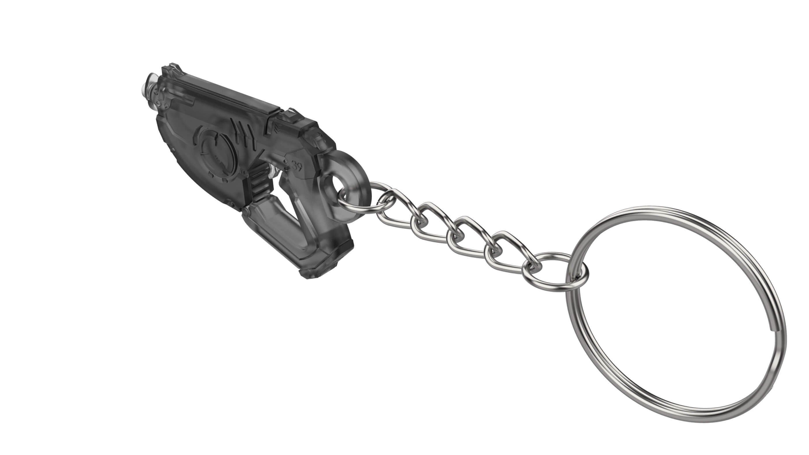 Keychain Overwatch Tracer Blaster - 3D Model by MakerLab