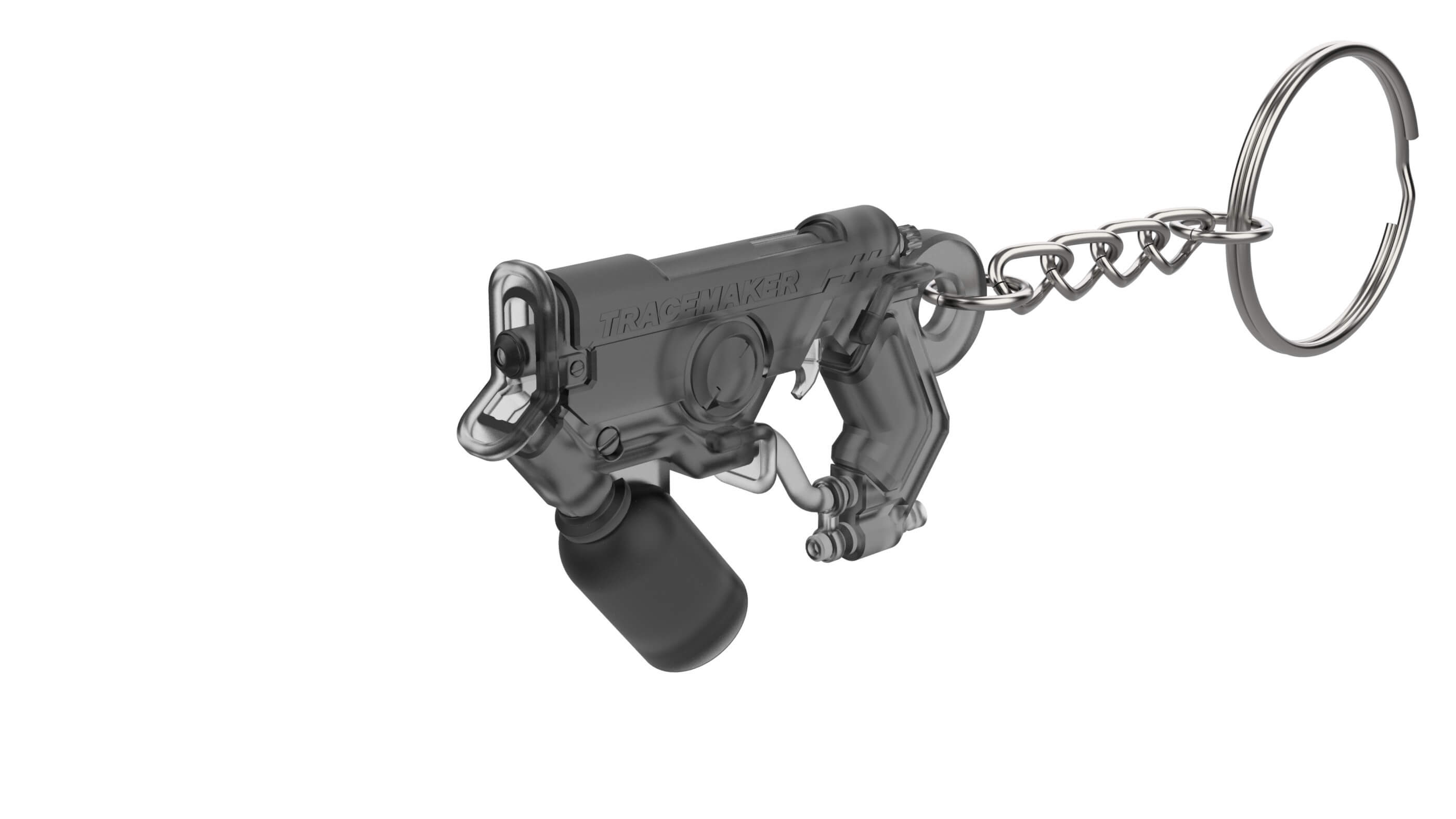 Keychain Overwatch Tracer Graffiti Skin Blaster - 3D Model by MakerLab