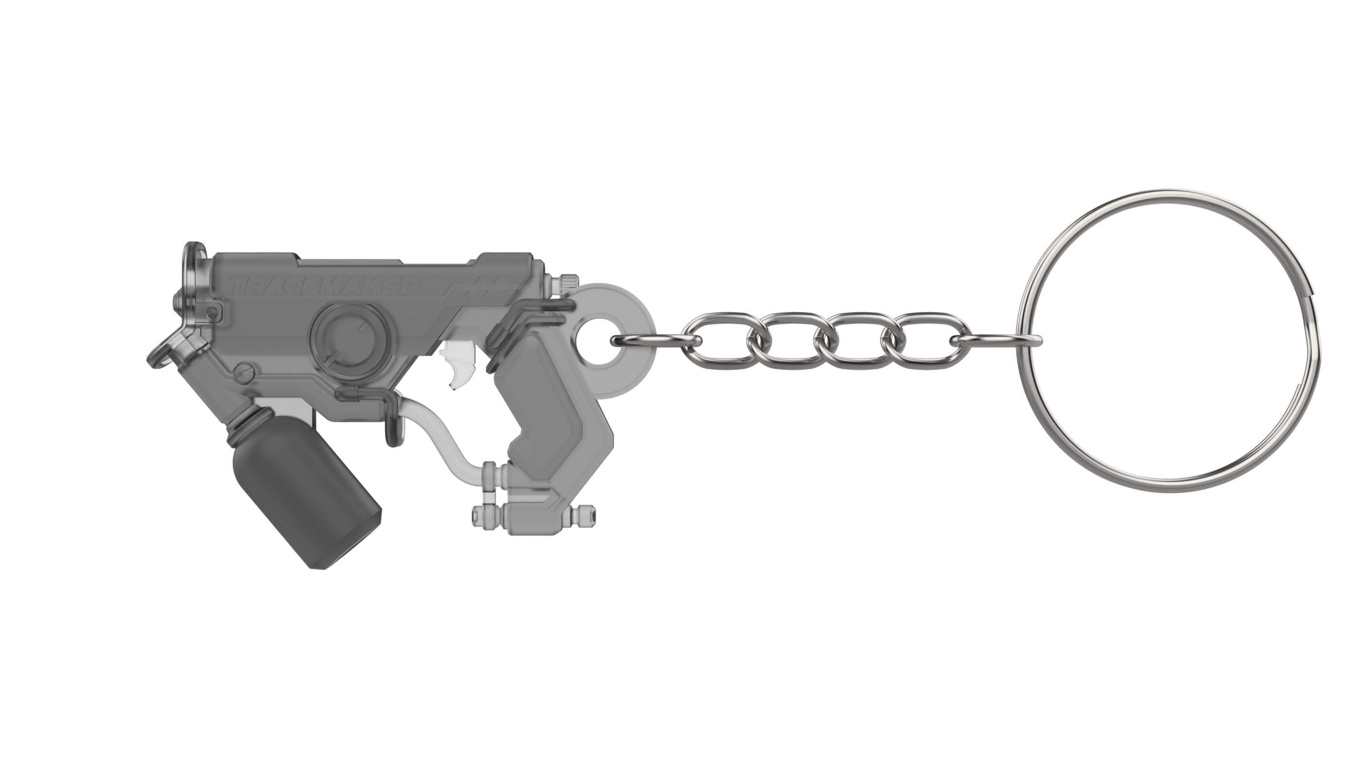 Keychain Overwatch Tracer Graffiti Skin Blaster - 3D Model by MakerLab