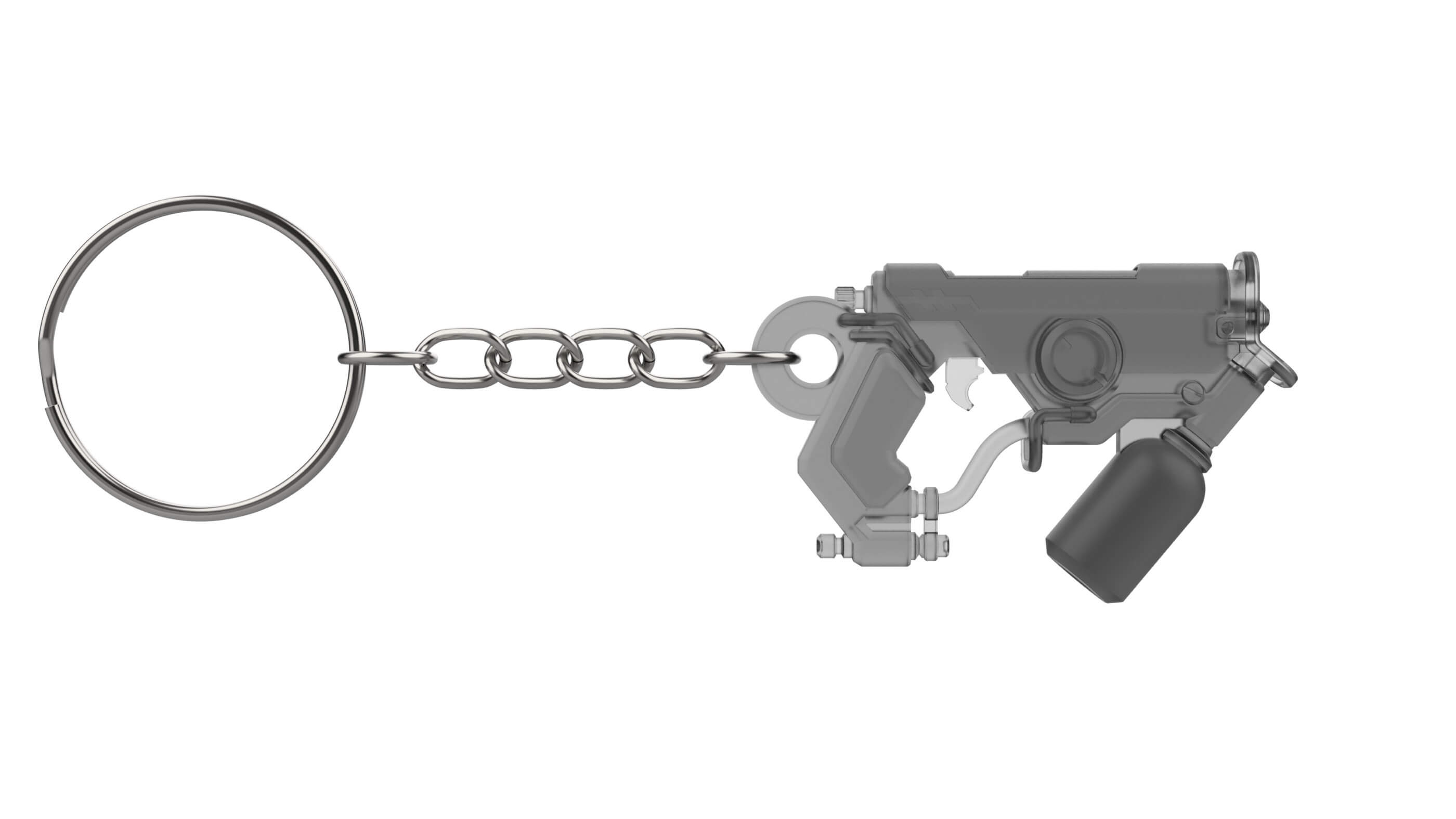 Keychain Overwatch Tracer Graffiti Skin Blaster - 3D Model by MakerLab