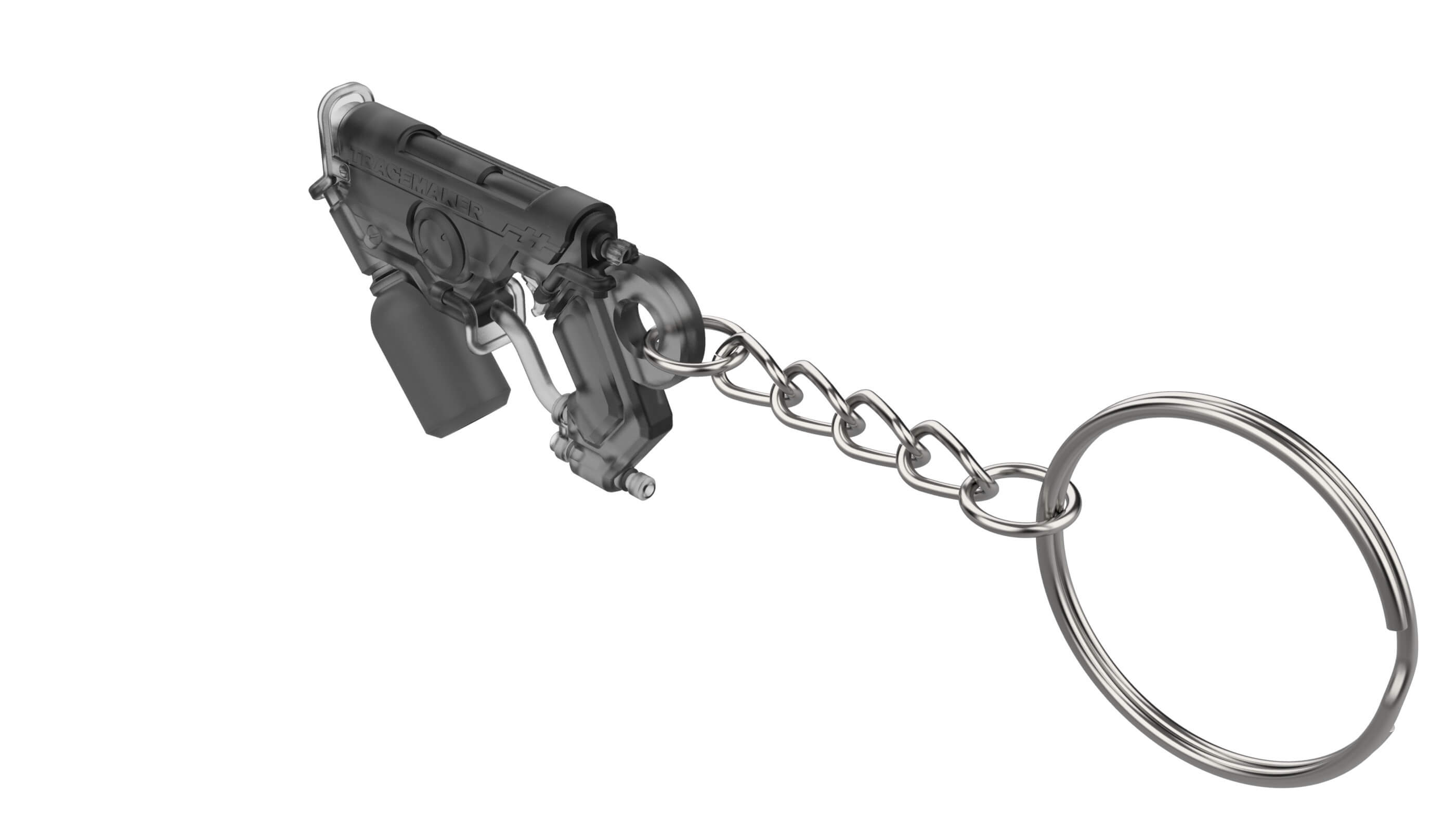 Keychain Overwatch Tracer Graffiti Skin Blaster - 3D Model by MakerLab