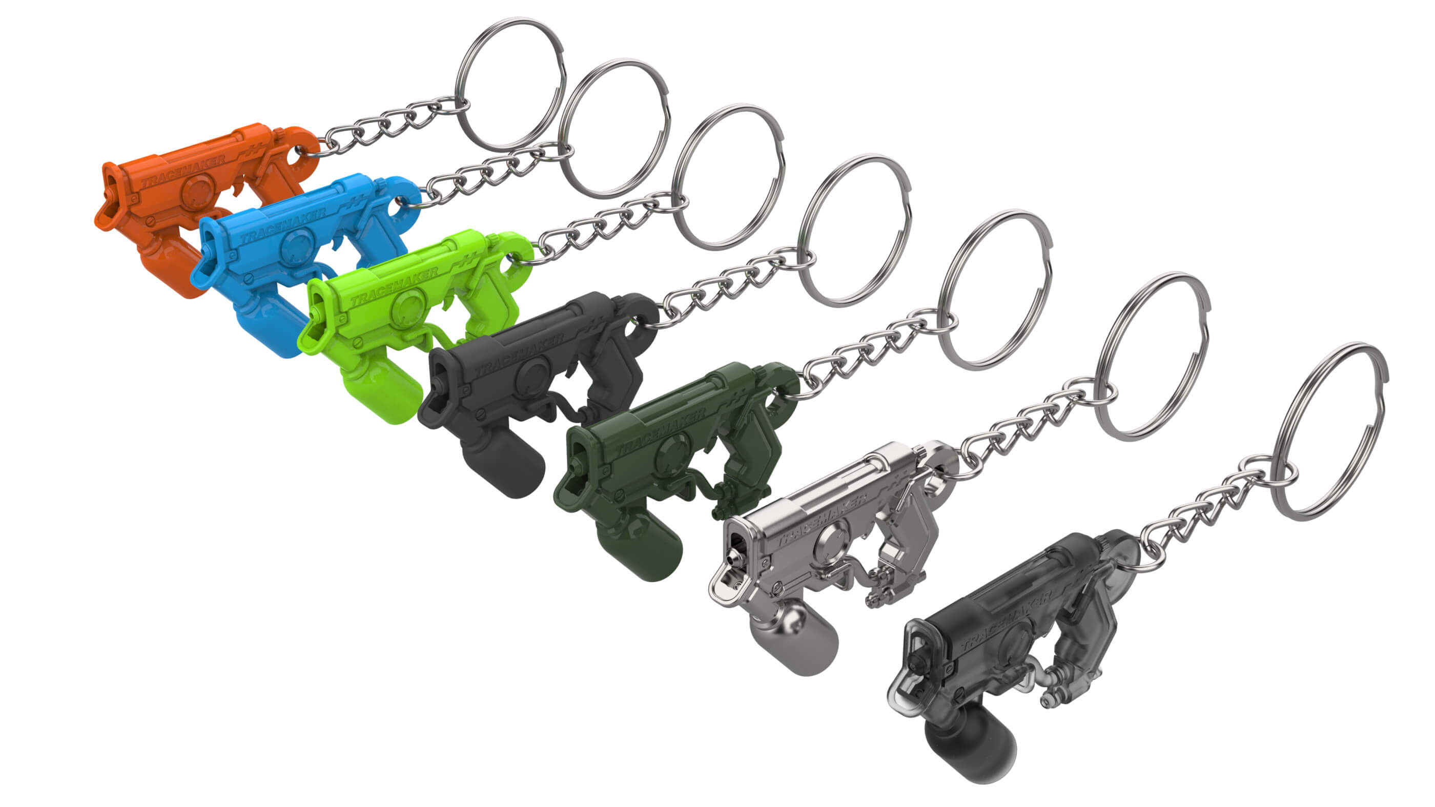 Keychain Overwatch Tracer Graffiti Skin Blaster - 3D Model by MakerLab