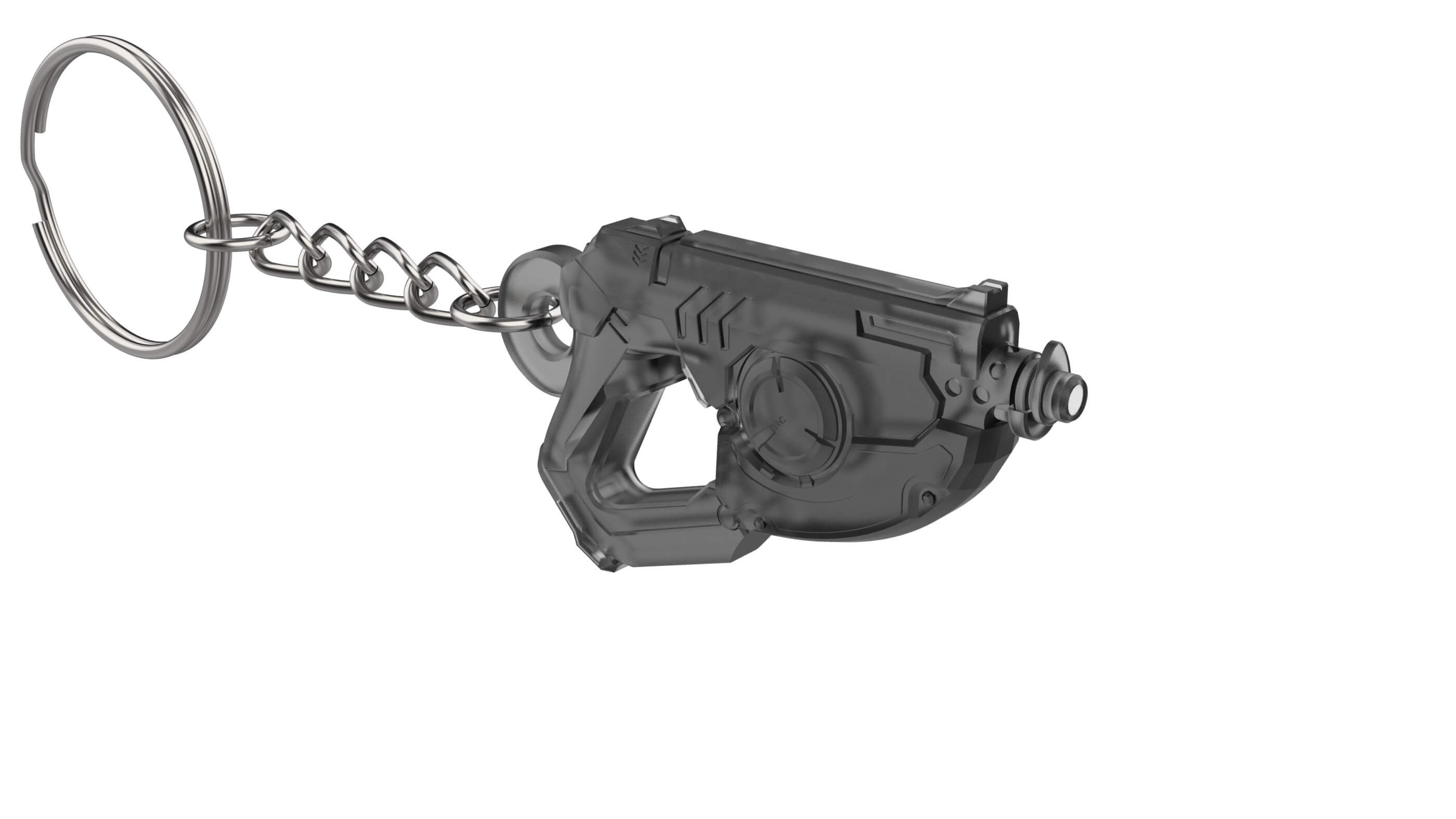 Keychain Overwatch Tracer Punk Skin Blaster - 3D Model by MakerLab
