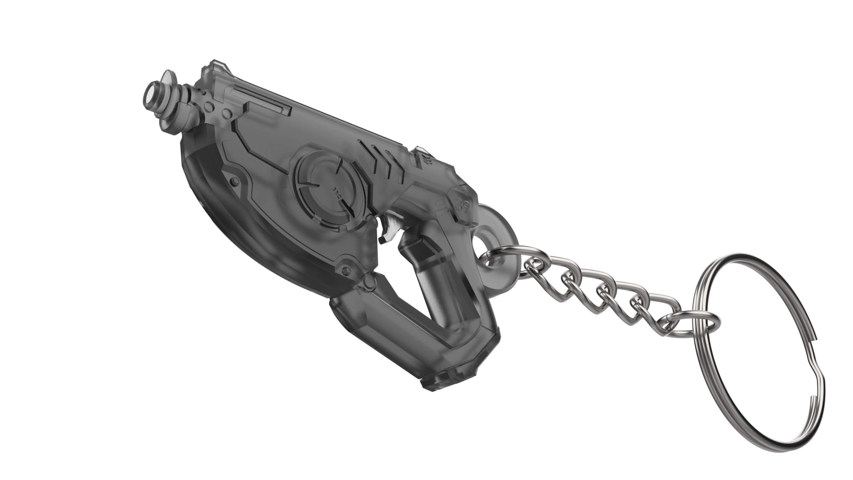 Keychain Overwatch Tracer Punk Skin Blaster - 3D Model by MakerLab