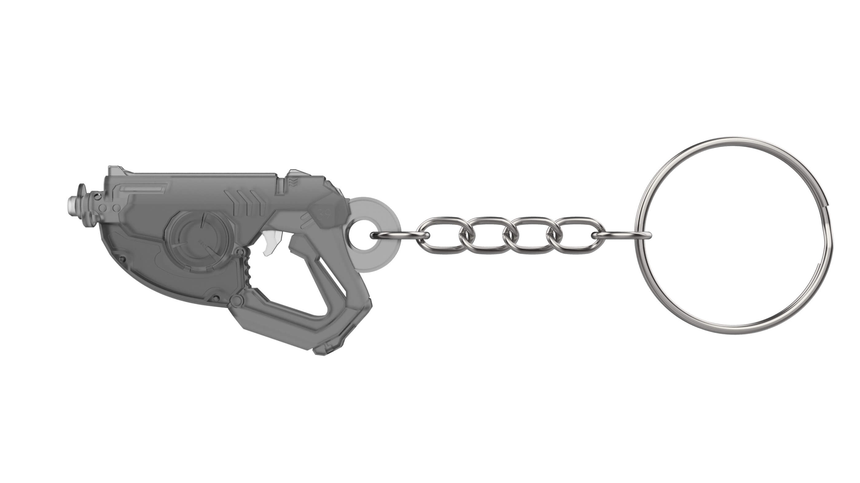 Keychain Overwatch Tracer Punk Skin Blaster - 3D Model by MakerLab