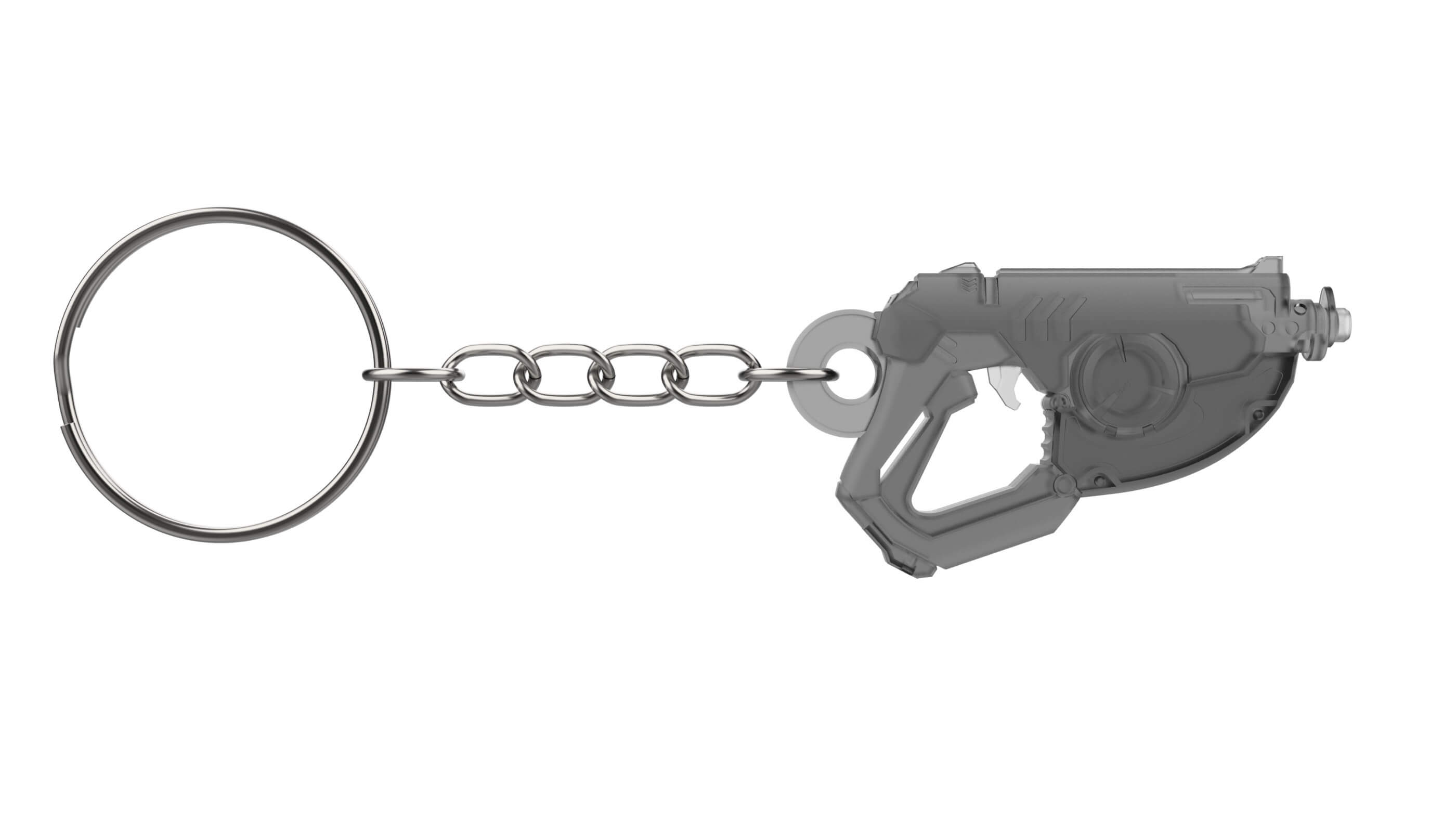 Keychain Overwatch Tracer Punk Skin Blaster - 3D Model by MakerLab
