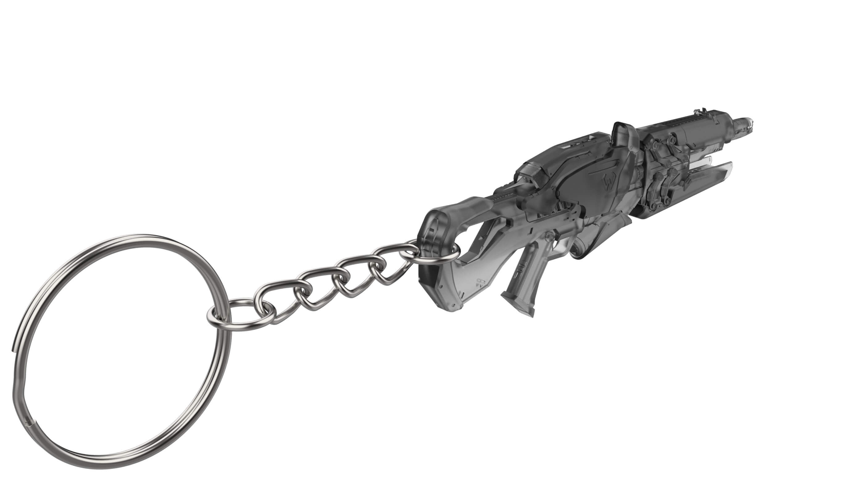 Keychain Overwatch Widowmaker Sniper Rifle - 3D Model by MakerLab