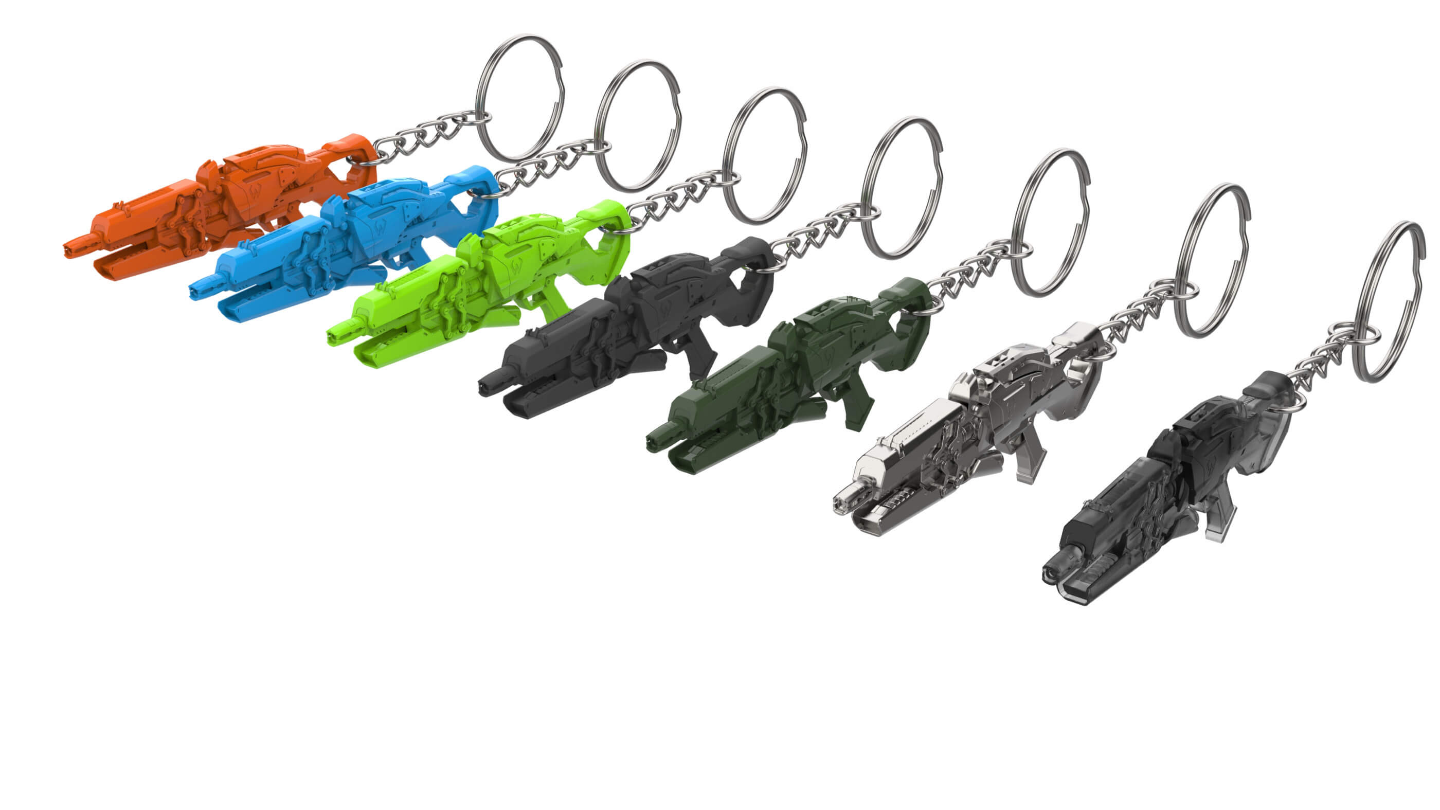 Keychain Overwatch Widowmaker Sniper Rifle Noir Skin - 3D Print Model ...