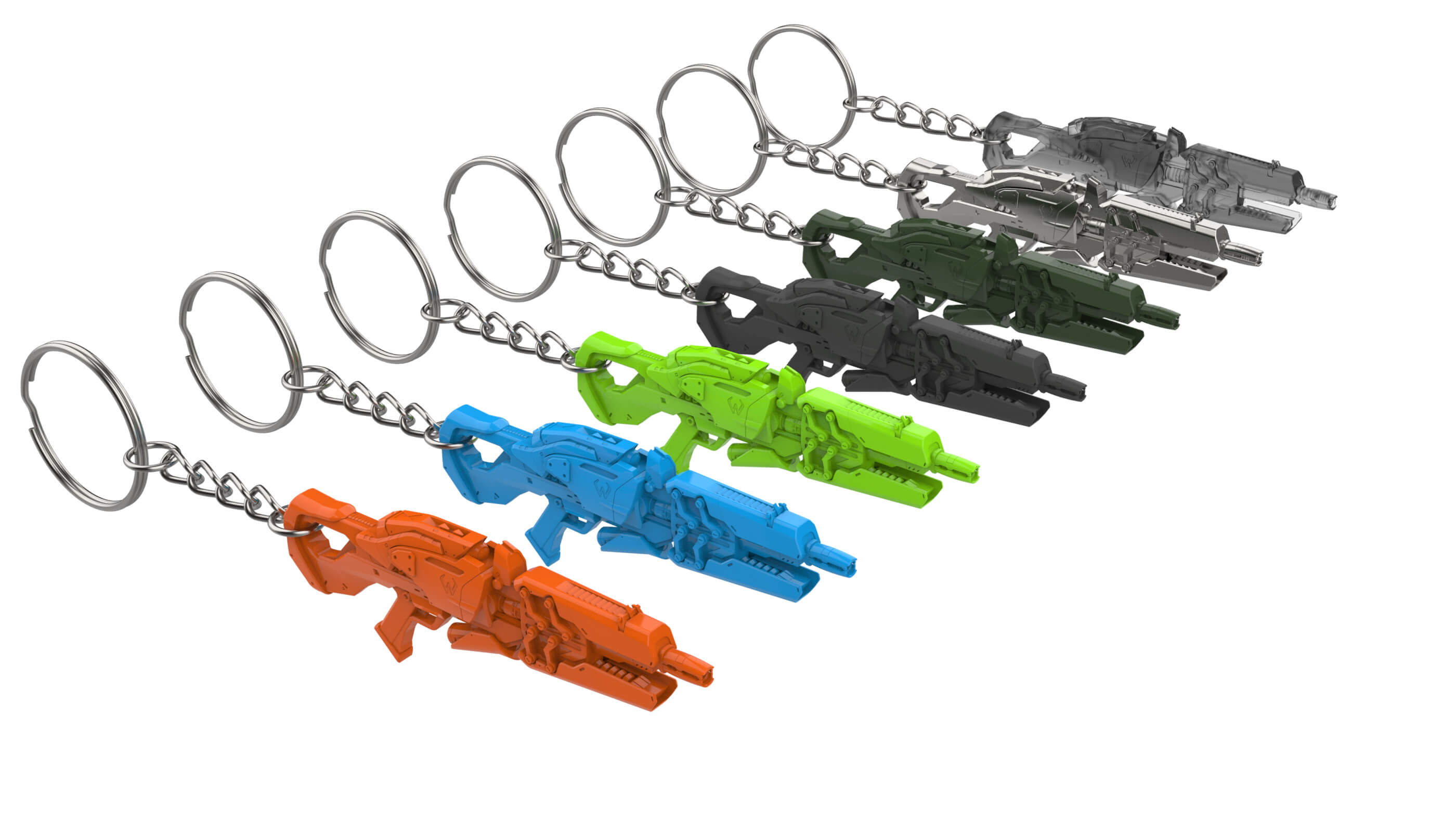 Keychain Overwatch Widowmaker Sniper Rifle Noir Skin - 3D Print Model ...