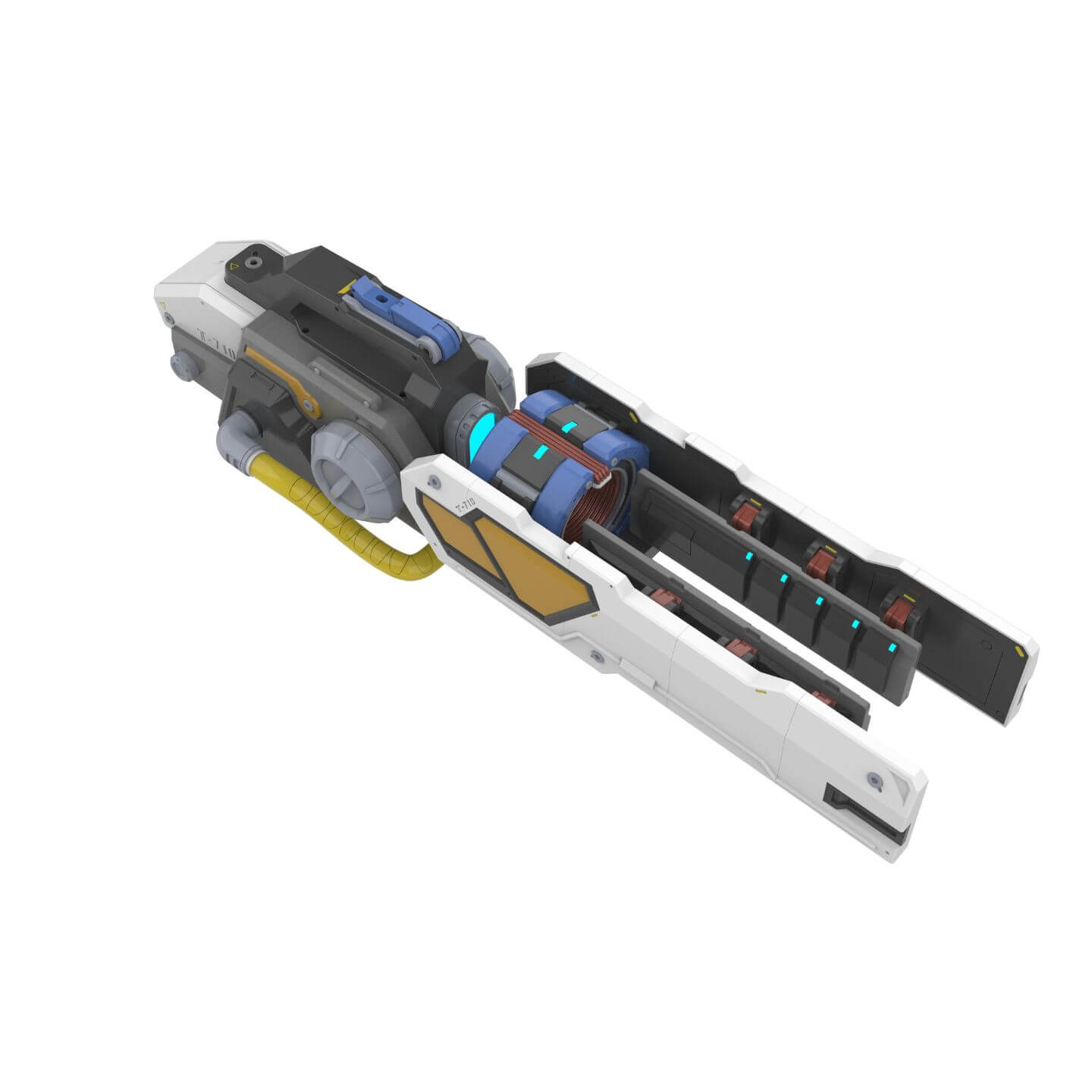 Overwatch Winston Tesla Cannon - 3D Print Model by MakerLab