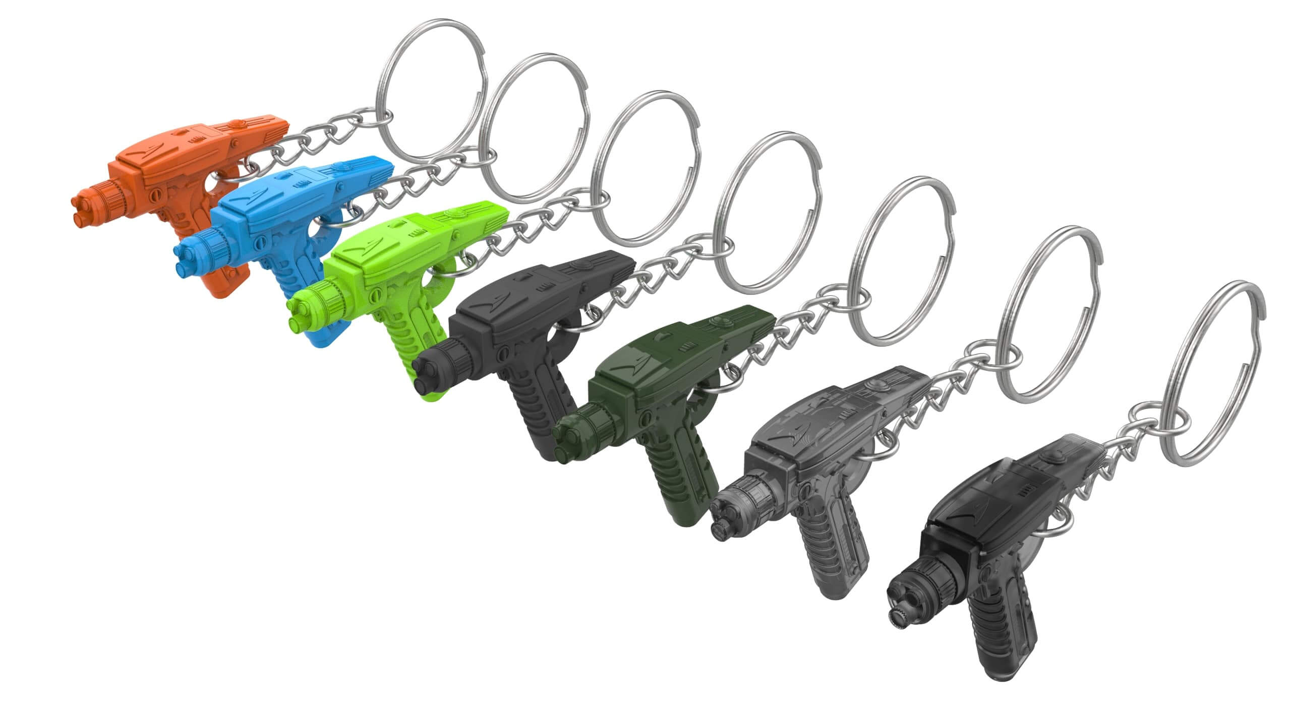 Keychain Phaser Star Trek Discovery - 3D Model by MakerLab