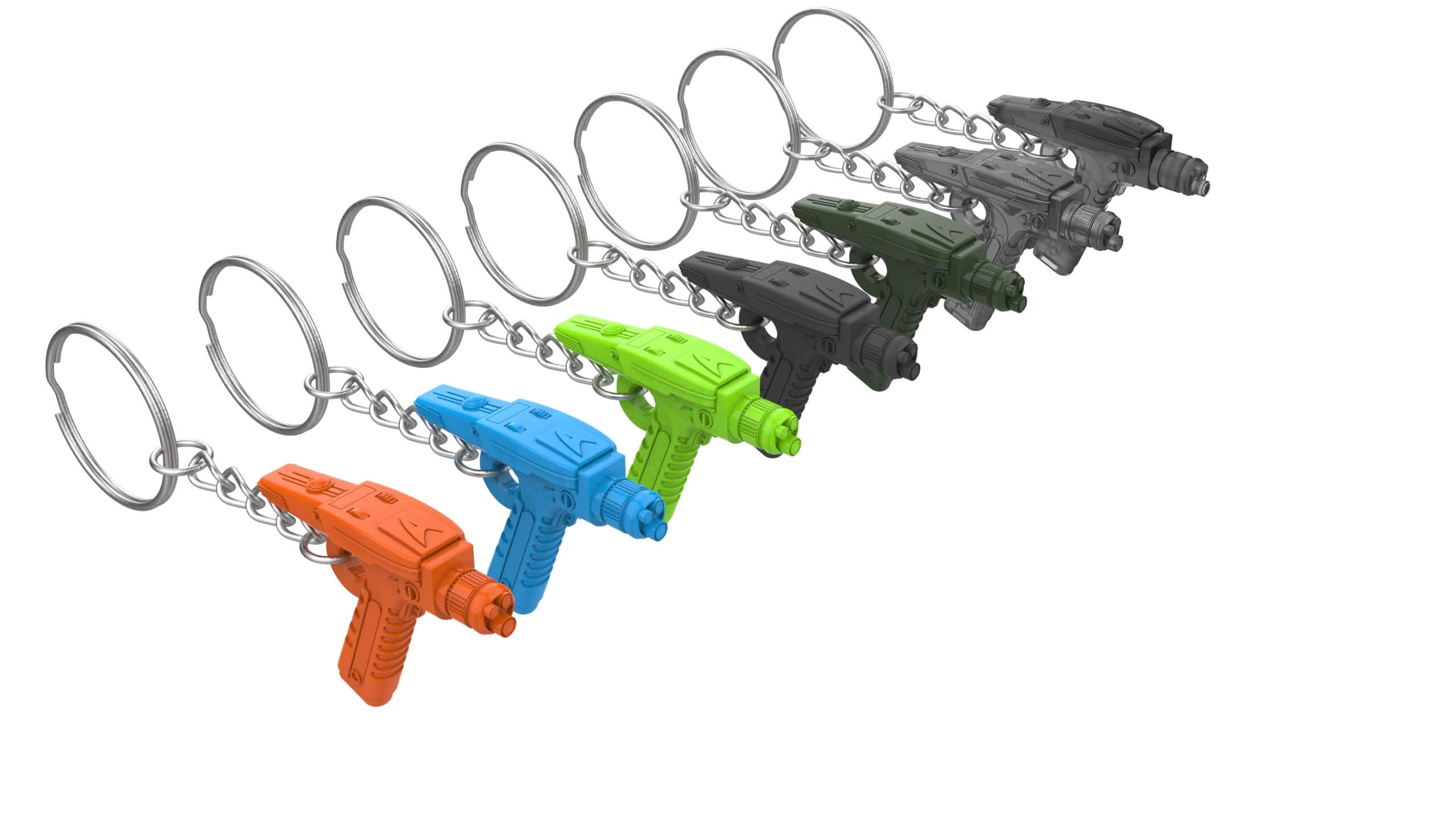 Keychain Phaser Star Trek Discovery - 3D Model by MakerLab