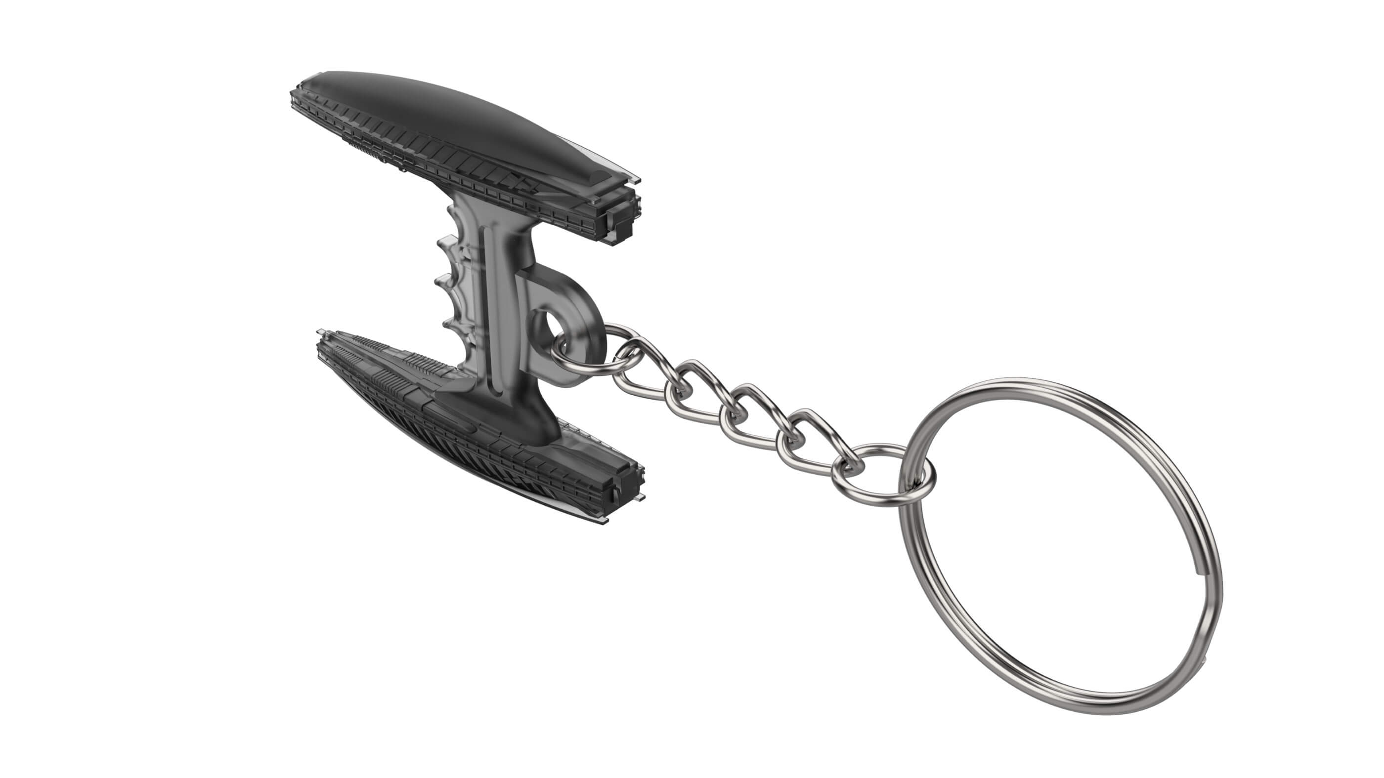 Keychain Romulan Disruptor Star Trek - 3D Model by MakerLab