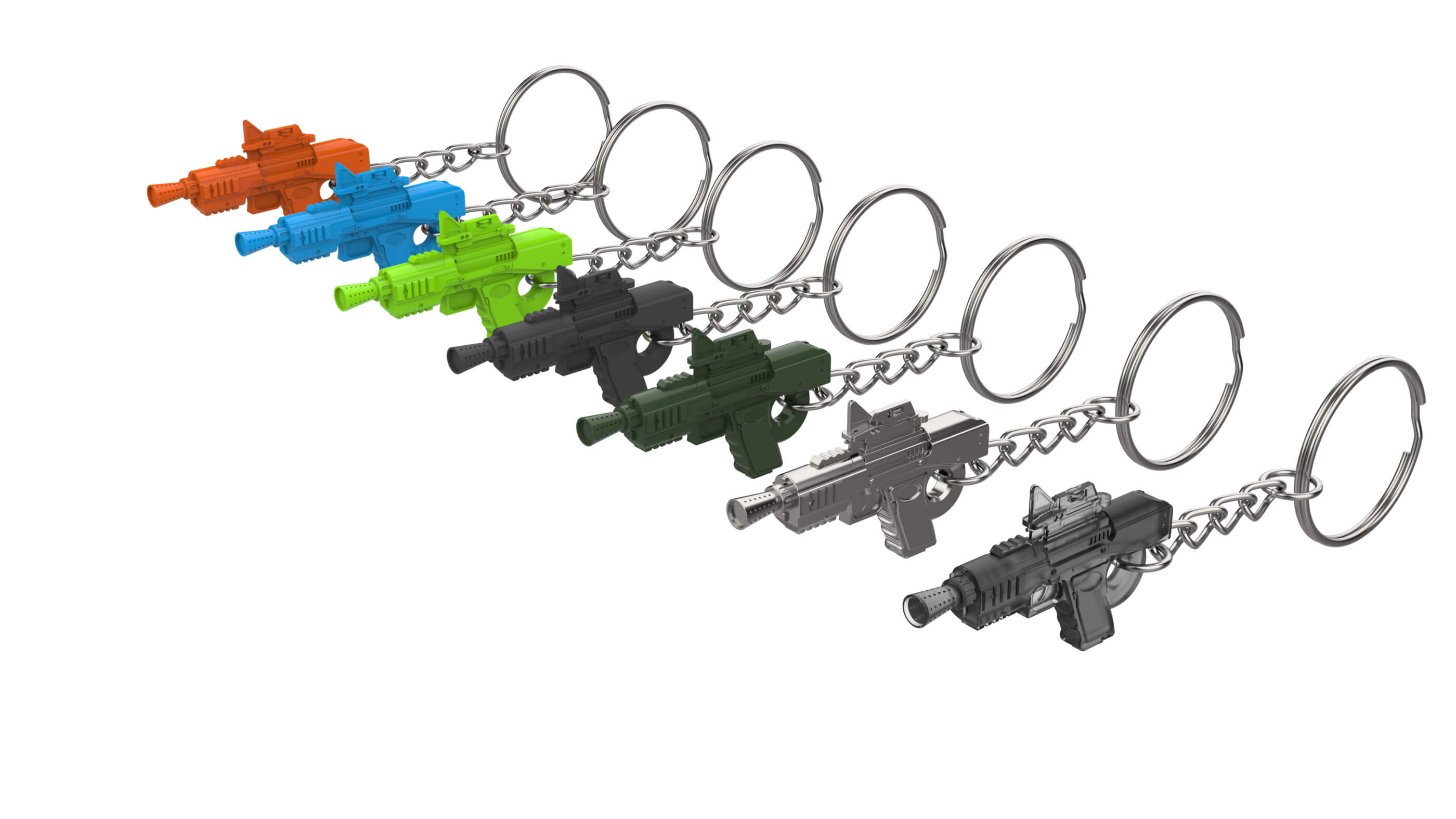 Keychain SE-44C Blaster Star Wars 3D Model by MakerLab