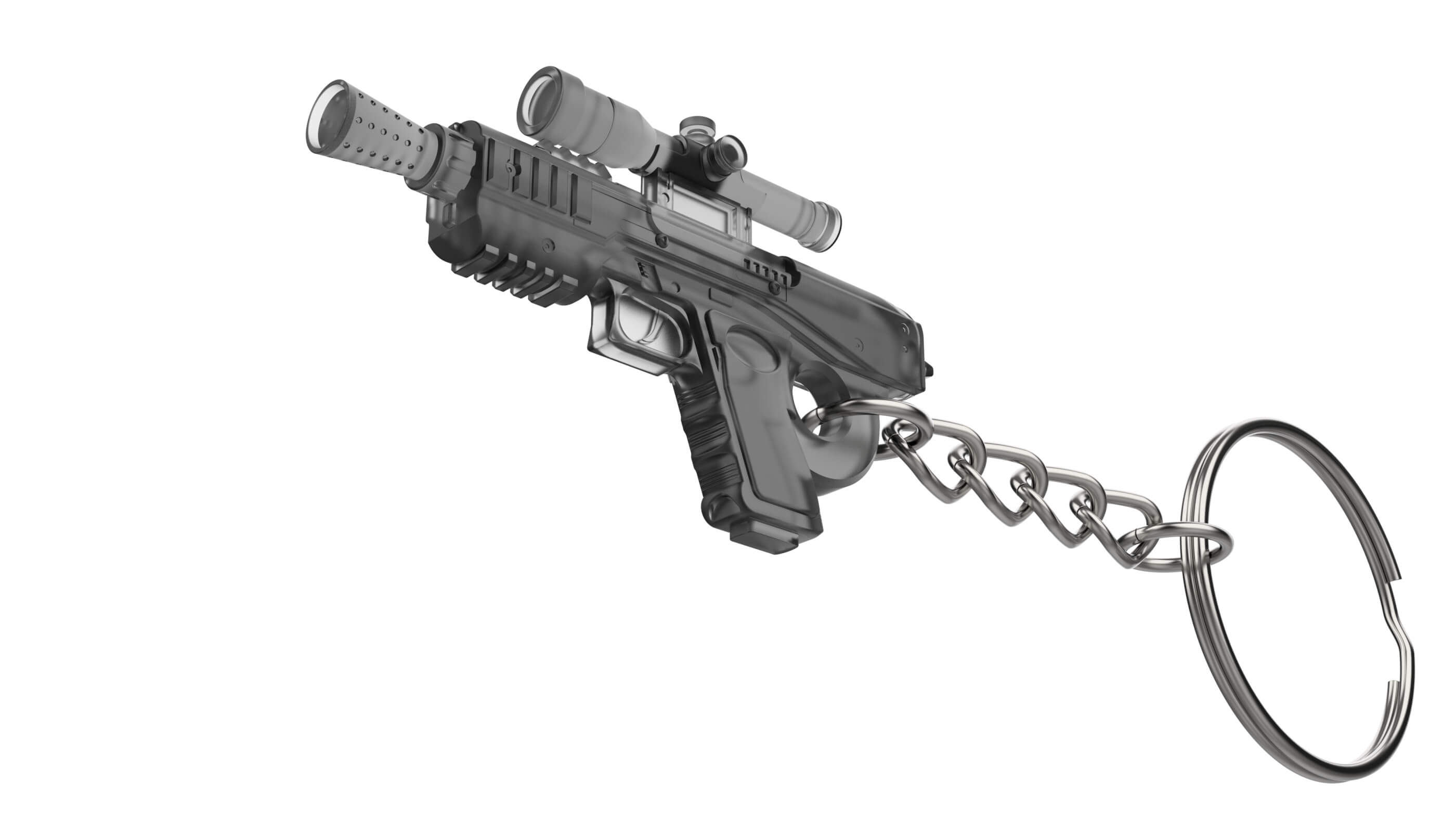 Keychain SE-44C Blaster Star Wars 3D Model by MakerLab