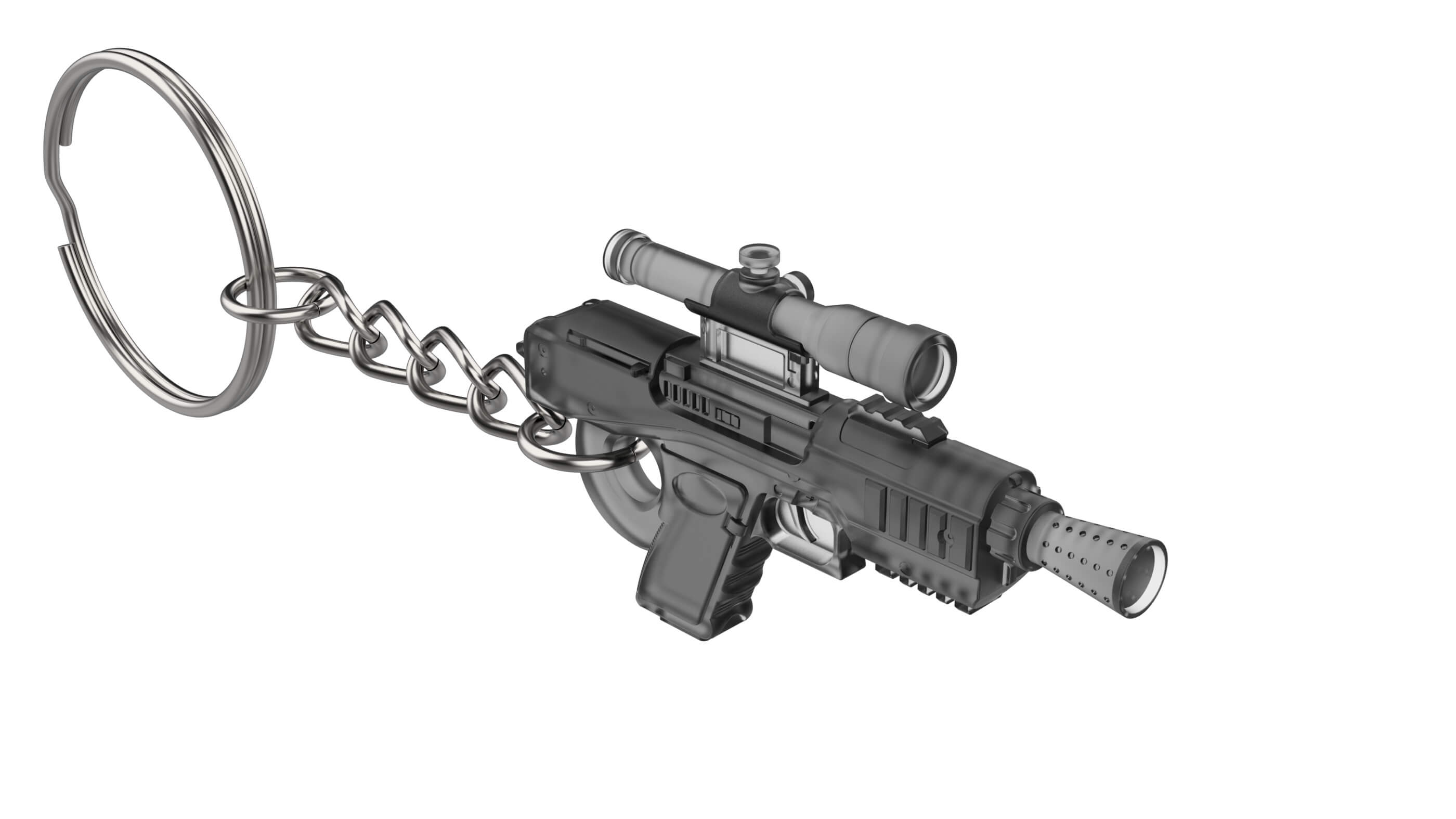 Keychain SE-44C Blaster Star Wars 3D Model by MakerLab